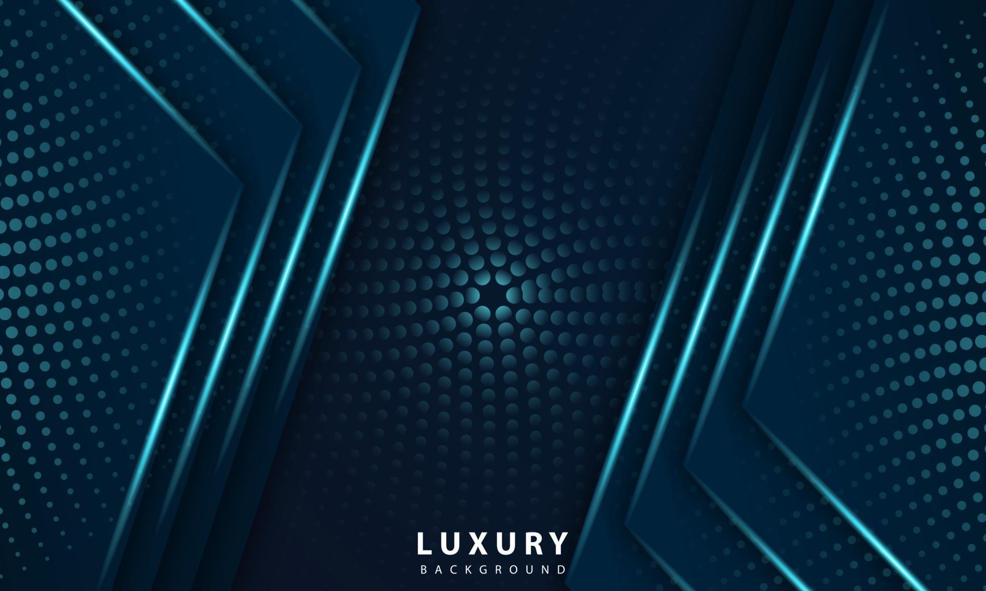 Abstract geometric navy blue abstract background with metallic blue ...