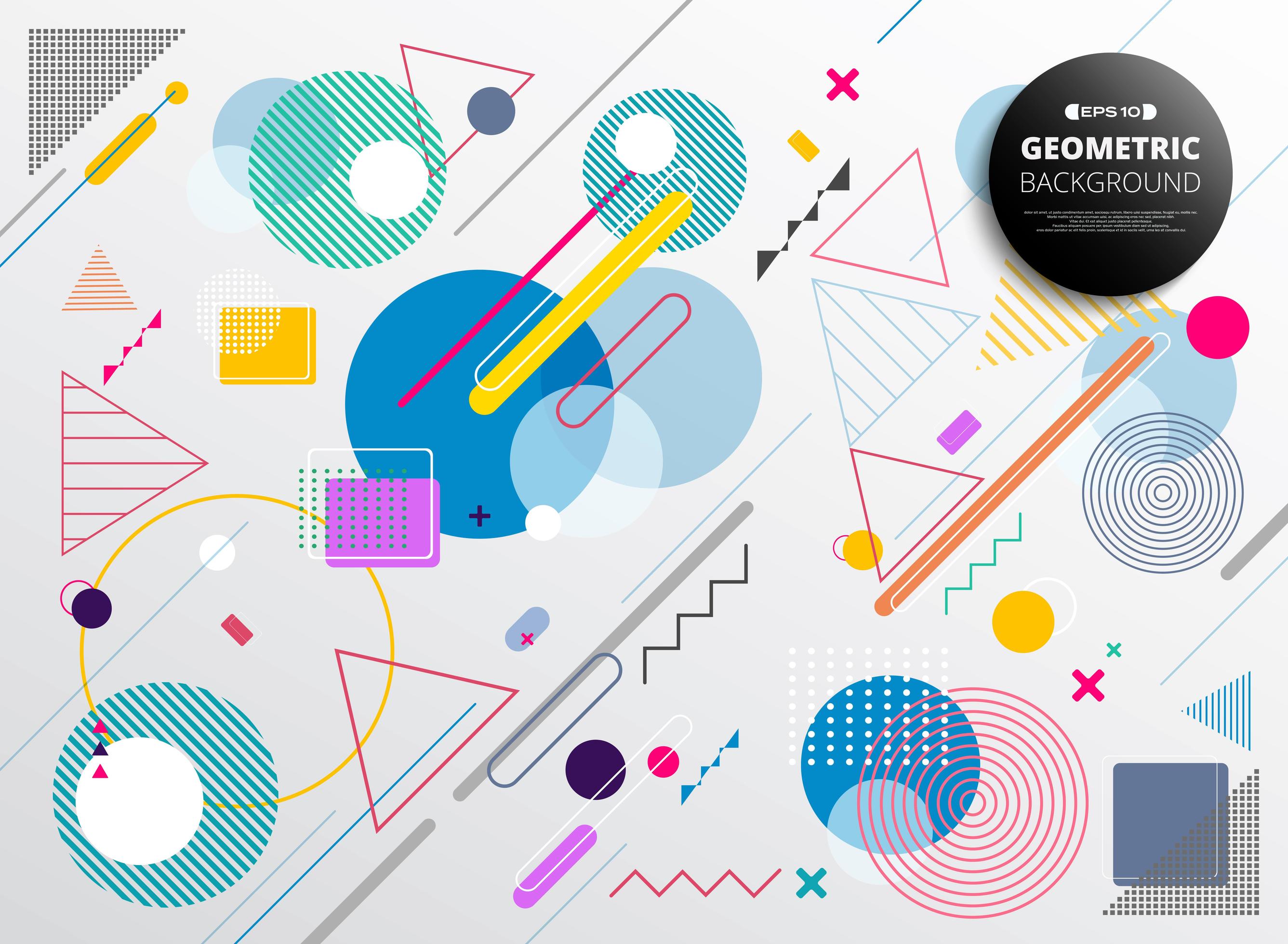 Abstract of soft wide colorful geometrical pattern background. 2455492 ...