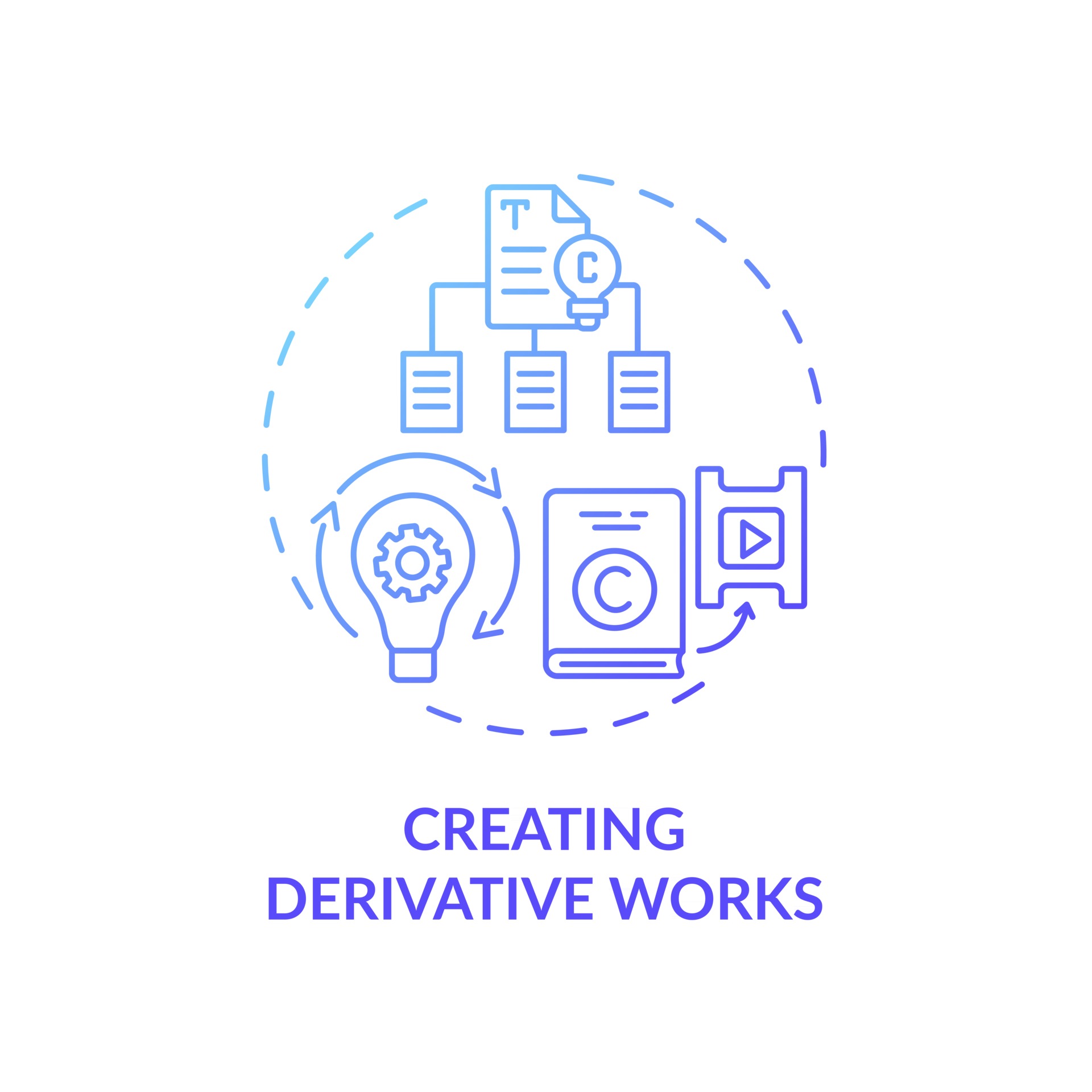 Creating derivative works concept icon 2458854 Vector Art at Vecteezy Creating derivative works concept icon 2458854 Vector Art at Vecteezy