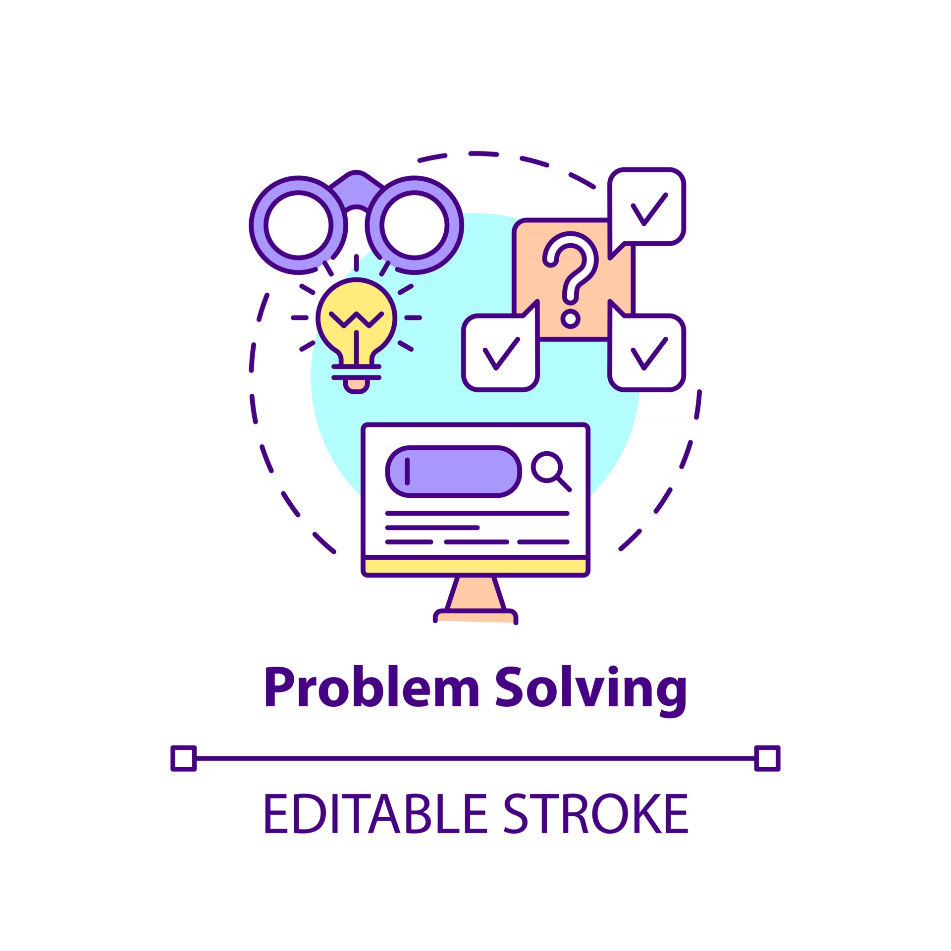 Problem solving concept icon 2458919 Vector Art at Vecteezy Problem solving concept icon 2458919 Vector Art at Vecteezy