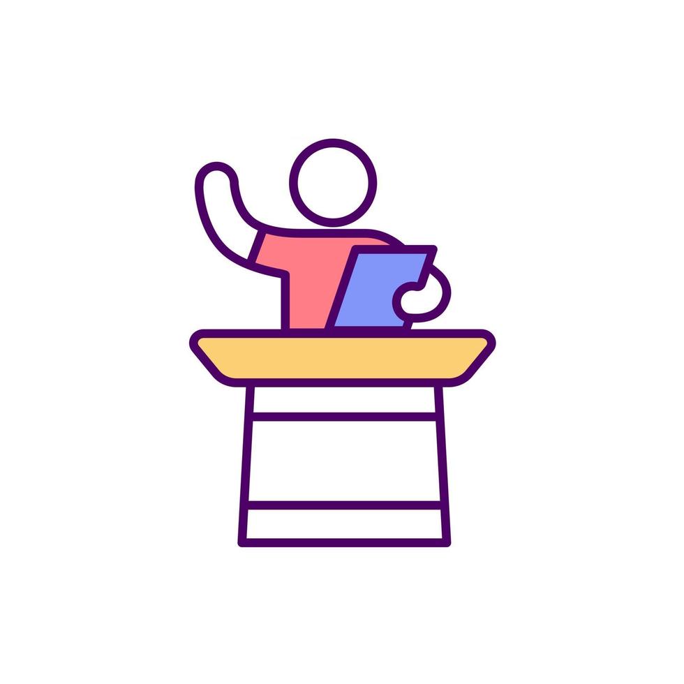 Oral presentation skills RGB color icon 2459012 Vector Art at Vecteezy Oral presentation skills RGB color icon 2459012 Vector Art at Vecteezy