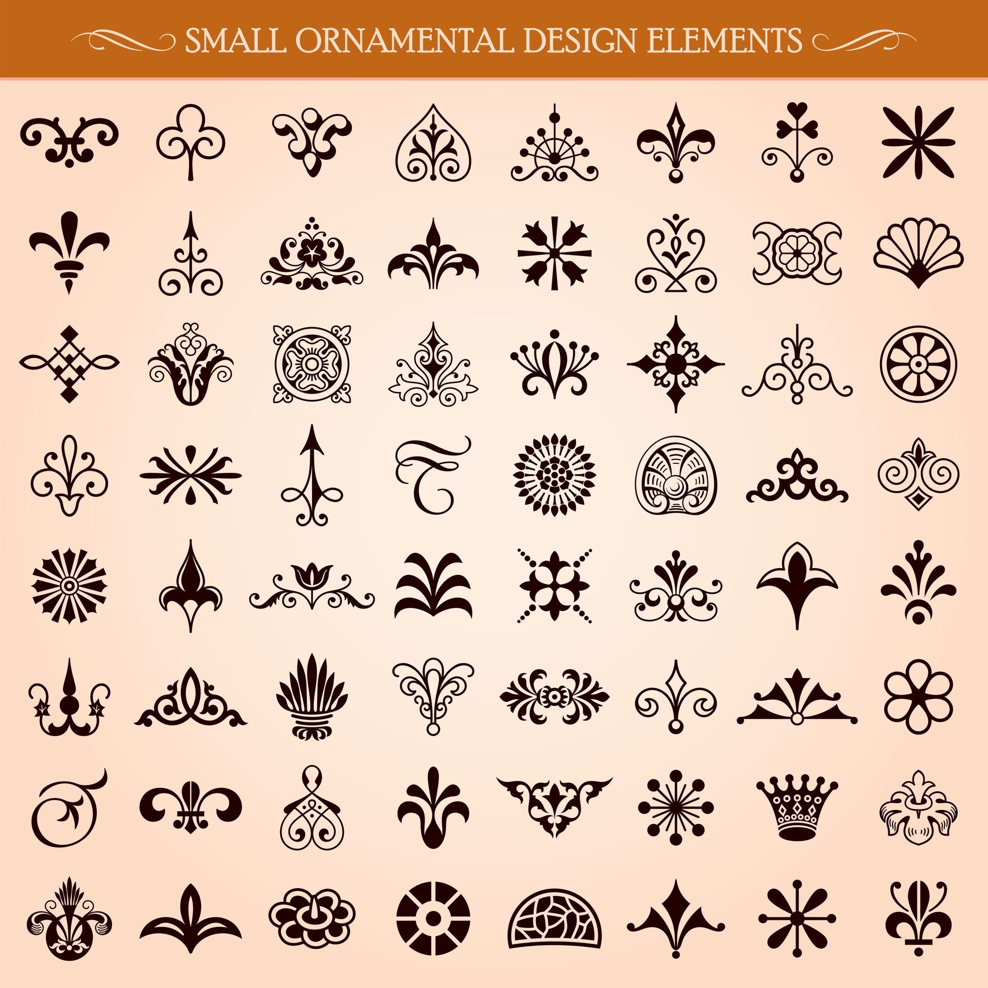 Small Ornamental Design Elements Vector 2462373 Vector Art at Vecteezy Small Ornamental Design Elements Vector 2462373 Vector Art at Vecteezy