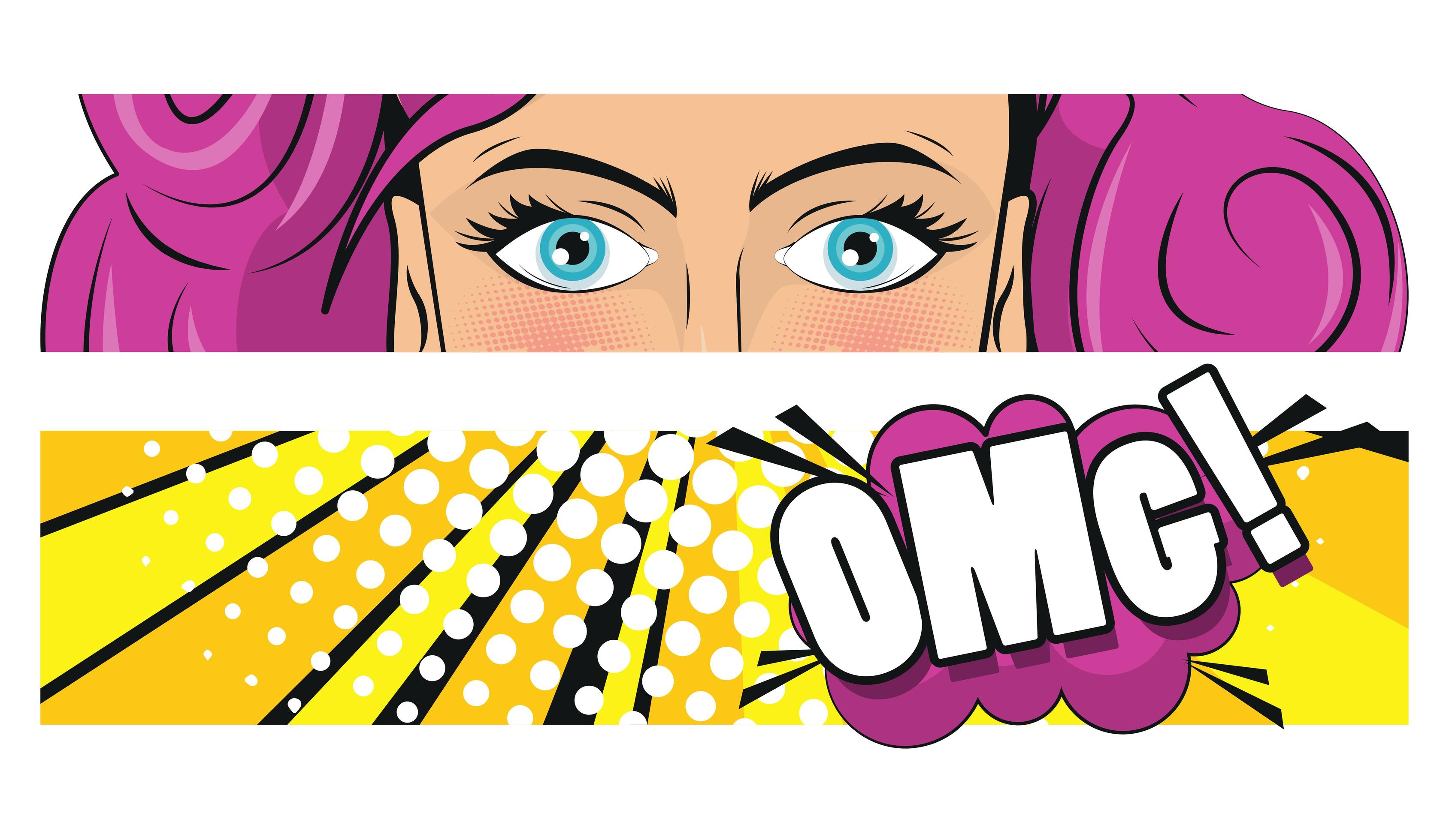 Beautiful Woman Pop Art Style Poster 2468944 Vector Art At Vecteezy