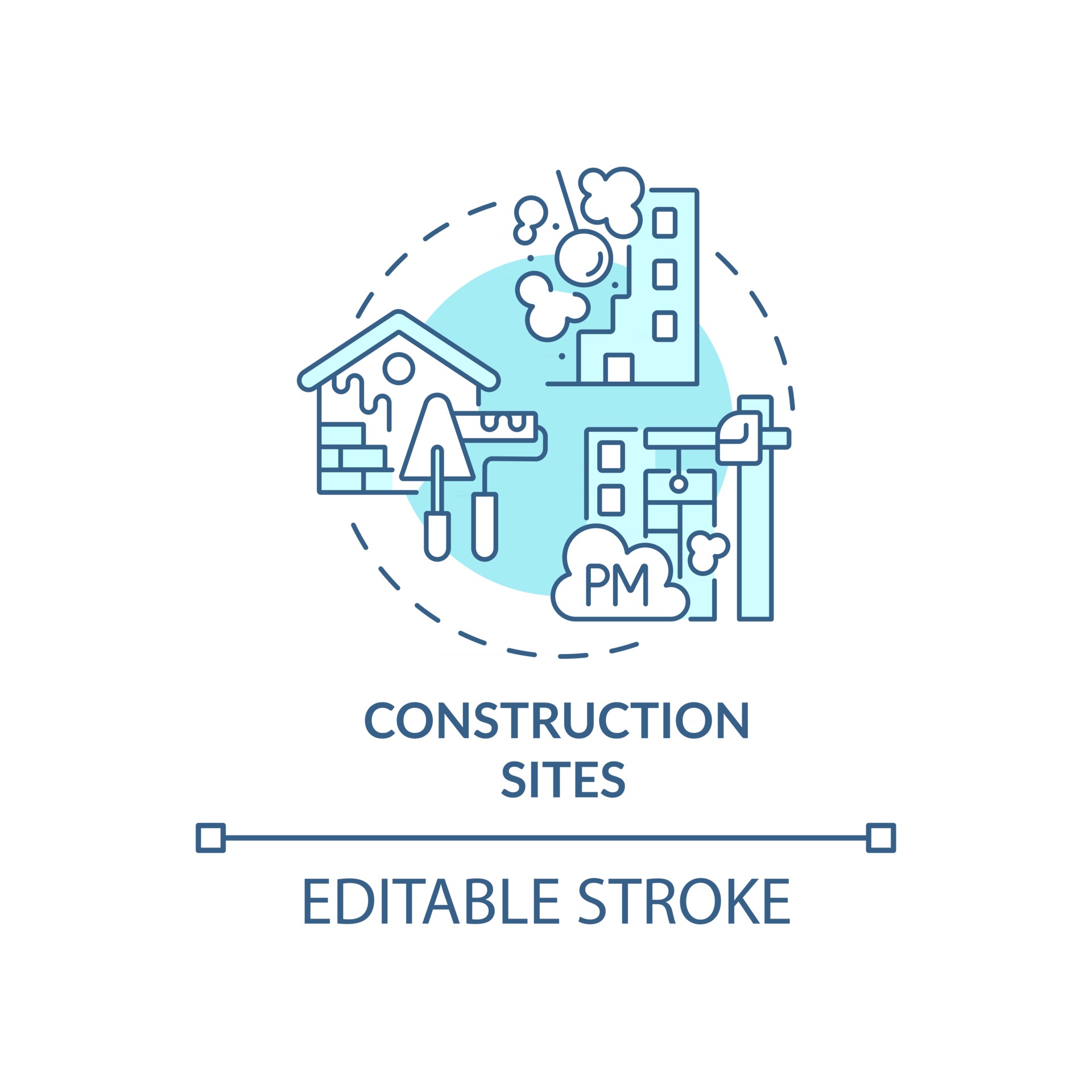 Construction sites concept icon 2469574 Vector Art at Vecteezy Construction sites concept icon 2469574 Vector Art at Vecteezy