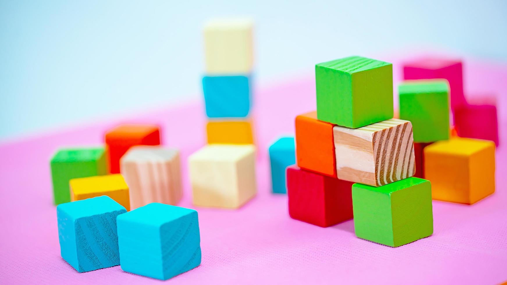 Colorful stack of wood cube building blocks 2469913 Stock Photo at Vecteezy Colorful stack of wood cube building blocks 2469913 Stock Photo at Vecteezy