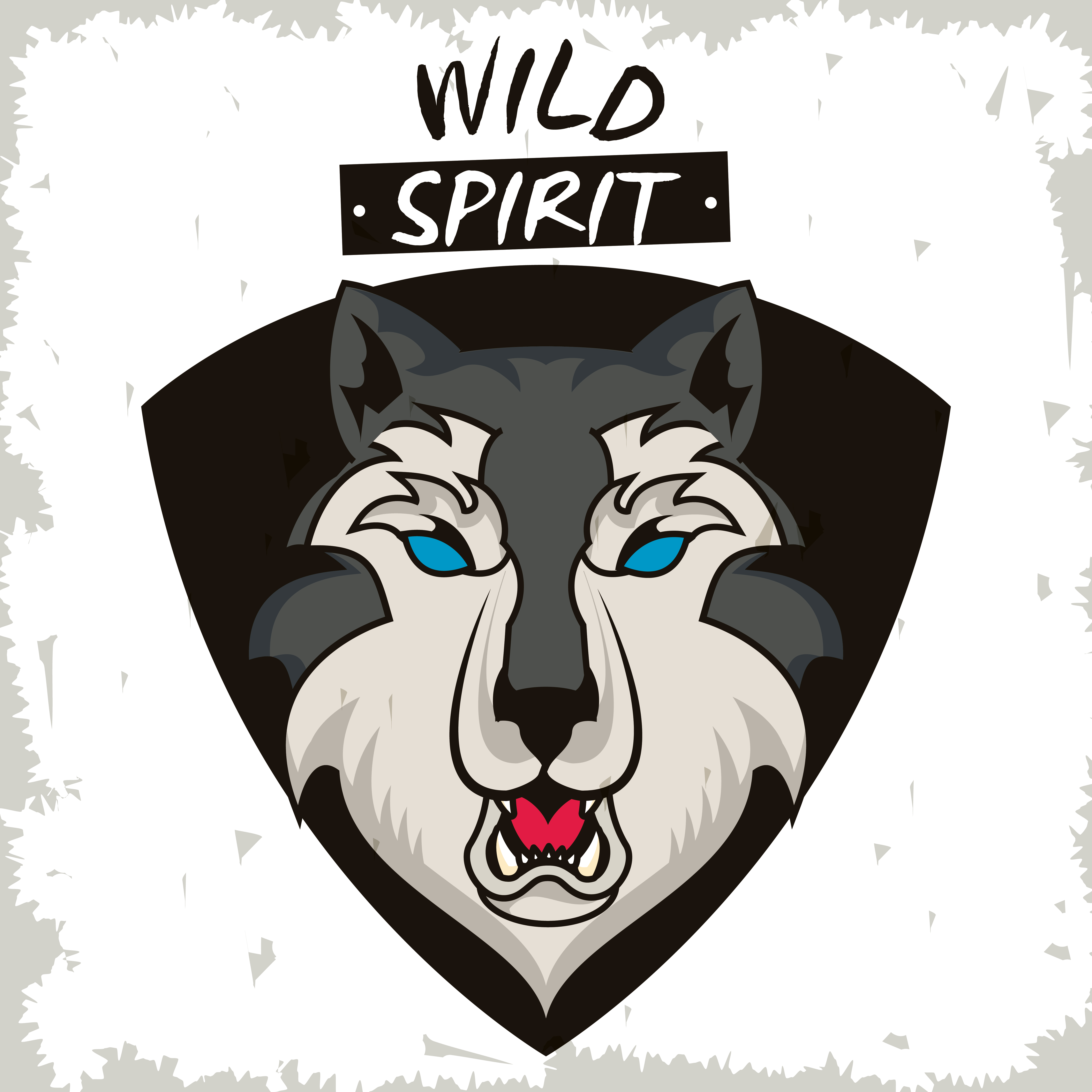 wild wolf spirit creative design 2470117 Vector Art at Vecteezy