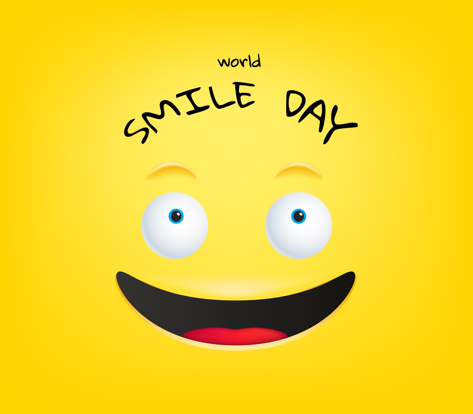 Happy smile day vector greeting card 2472367 Vector Art at Vecteezy