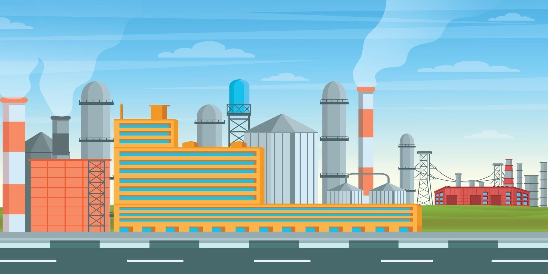 Factory Background Elements 2473048 Vector Art at Vecteezy