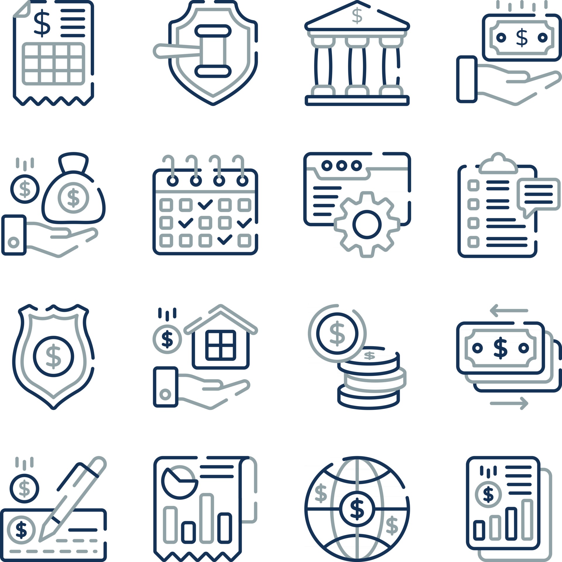 Business and Finance Icon Set 2473913 Vector Art at Vecteezy