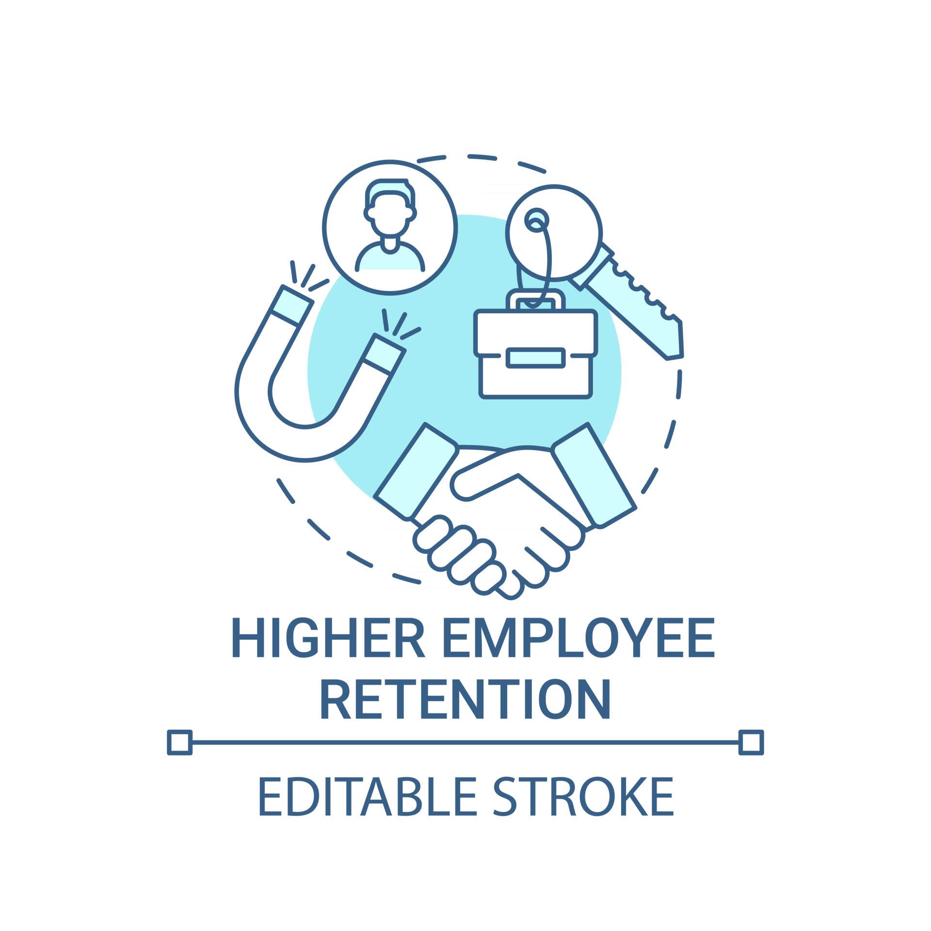 Higher employee retention concept icon 2487285 Vector Art at Vecteezy Higher employee retention concept icon 2487285 Vector Art at Vecteezy