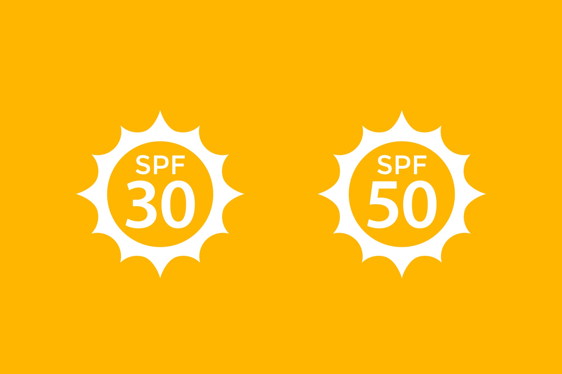 spf 30 and 50 UV protection 2492054 Vector Art at Vecteezy