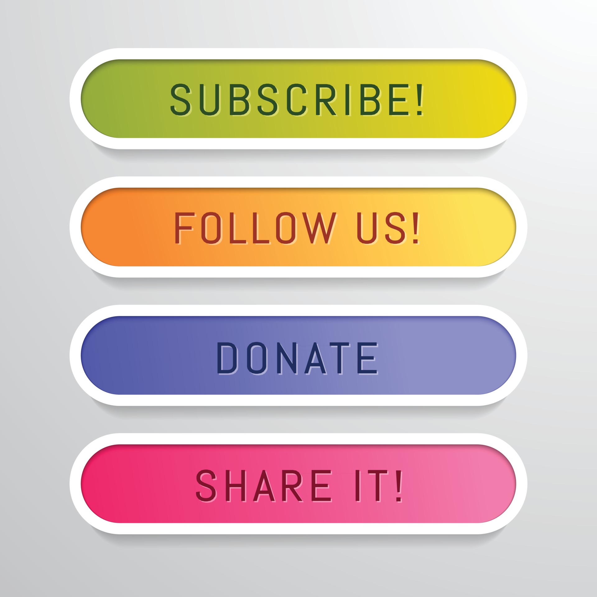 Vector button set modern trendy gradient style for website 2494656 ... Vector button set modern trendy gradient style for website 2494656 ...