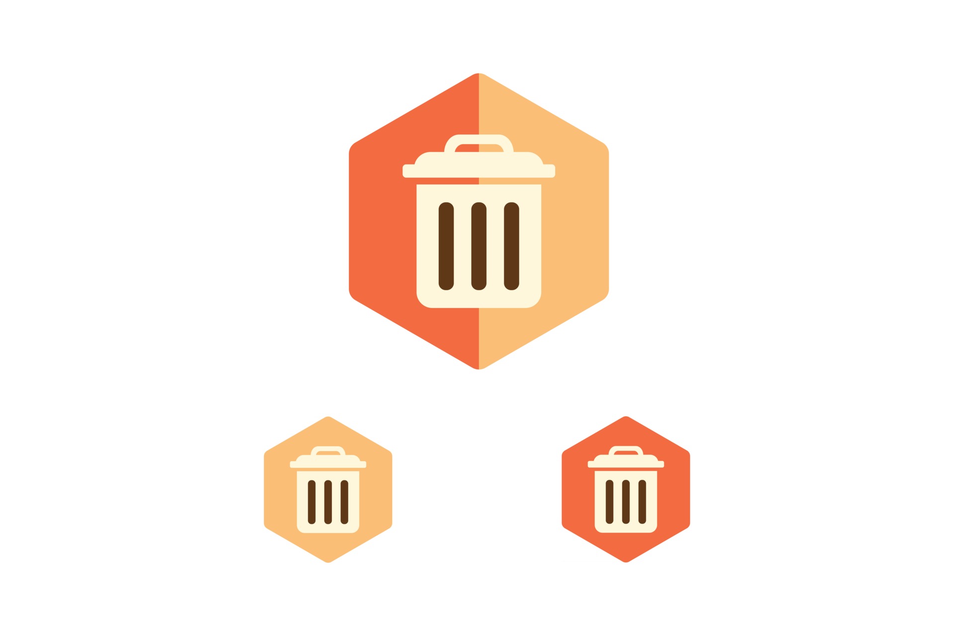 delete icon in flat design stylevector icon button 2496849 Vector Art ...