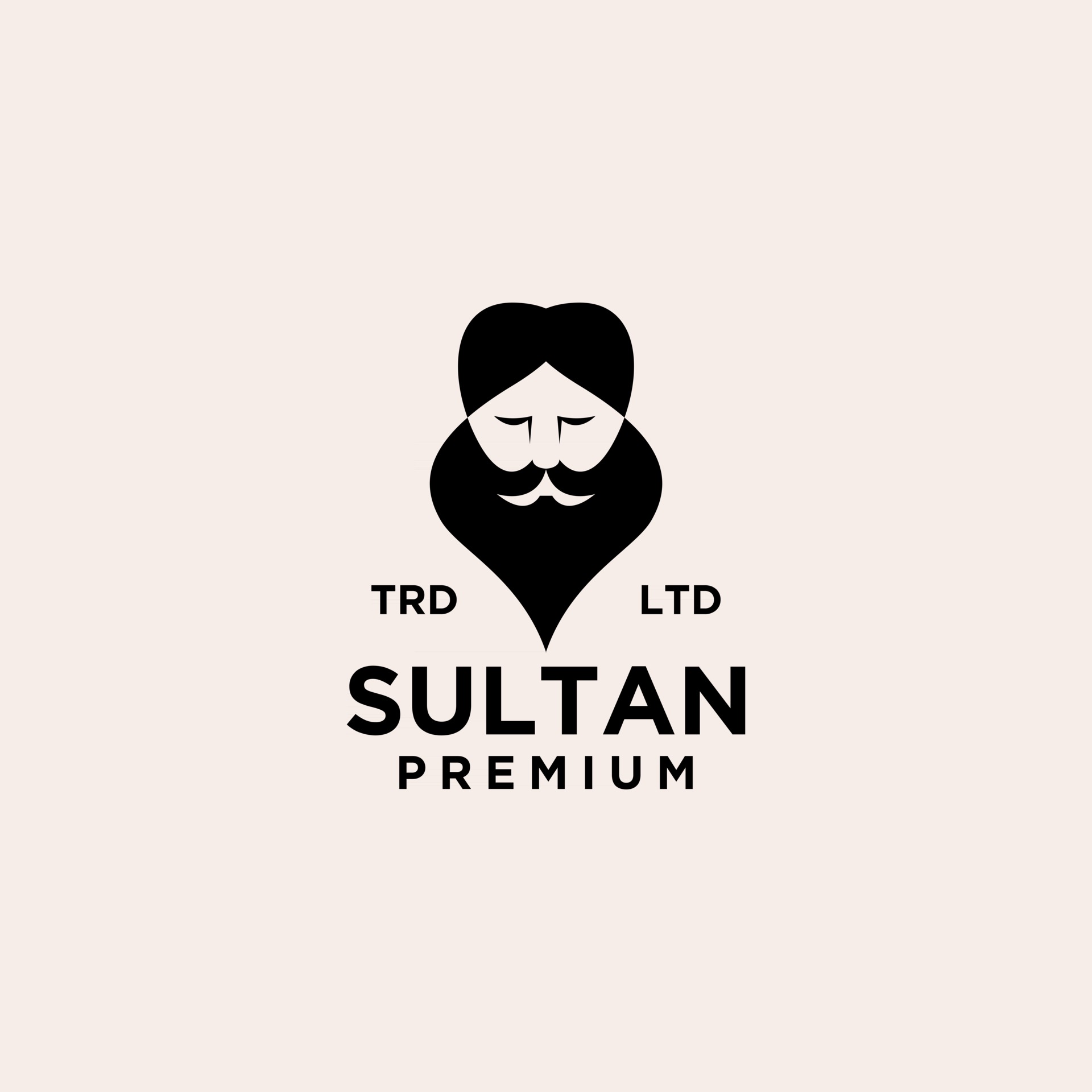 sultán vintage logo icono ilustración premium 2496874 Vector en Vecteezy