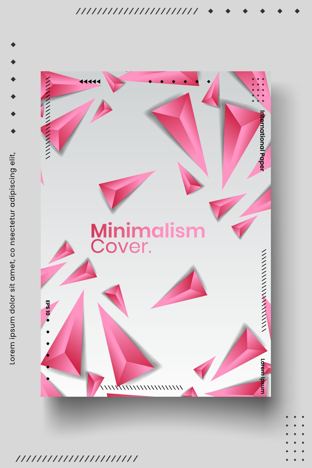 Cover design template set with abstract lines modern different color gradient style on ...