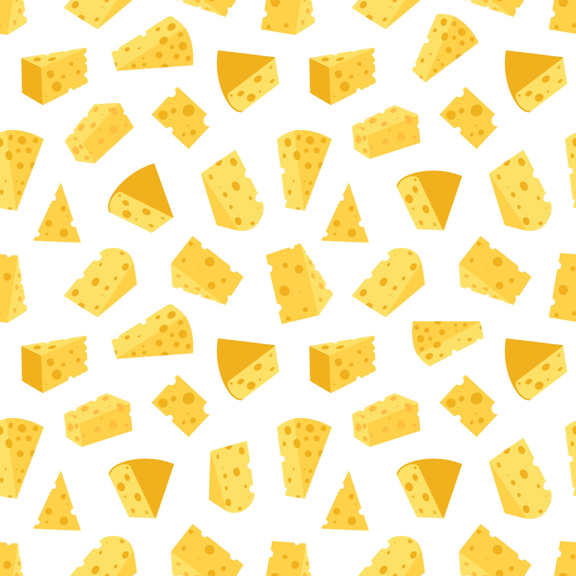 Cheese Seamless Pattern Flat Vector Illustration 2511329 Vector Art At
