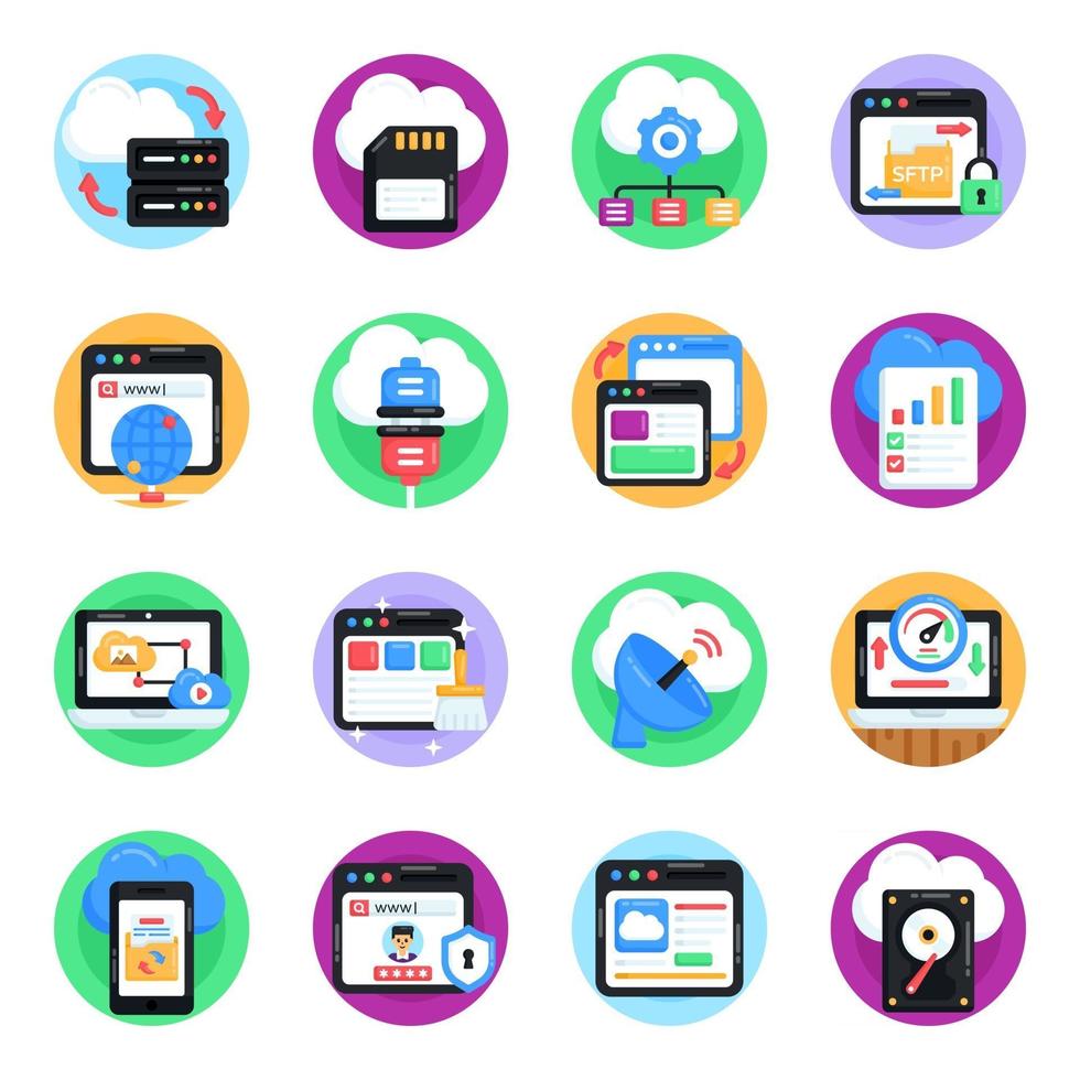 Web and Data Hosting 2513668 Vector Art at Vecteezy