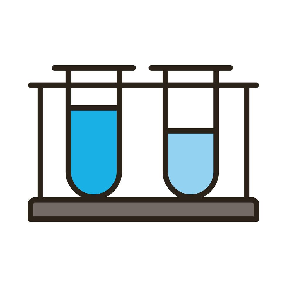Medical Tubes Test Laboratory Line And Fill Icon 2516086 Vector Art At medical-tubes-test-laboratory-line-and-fill-icon-2516086-vector-art-at