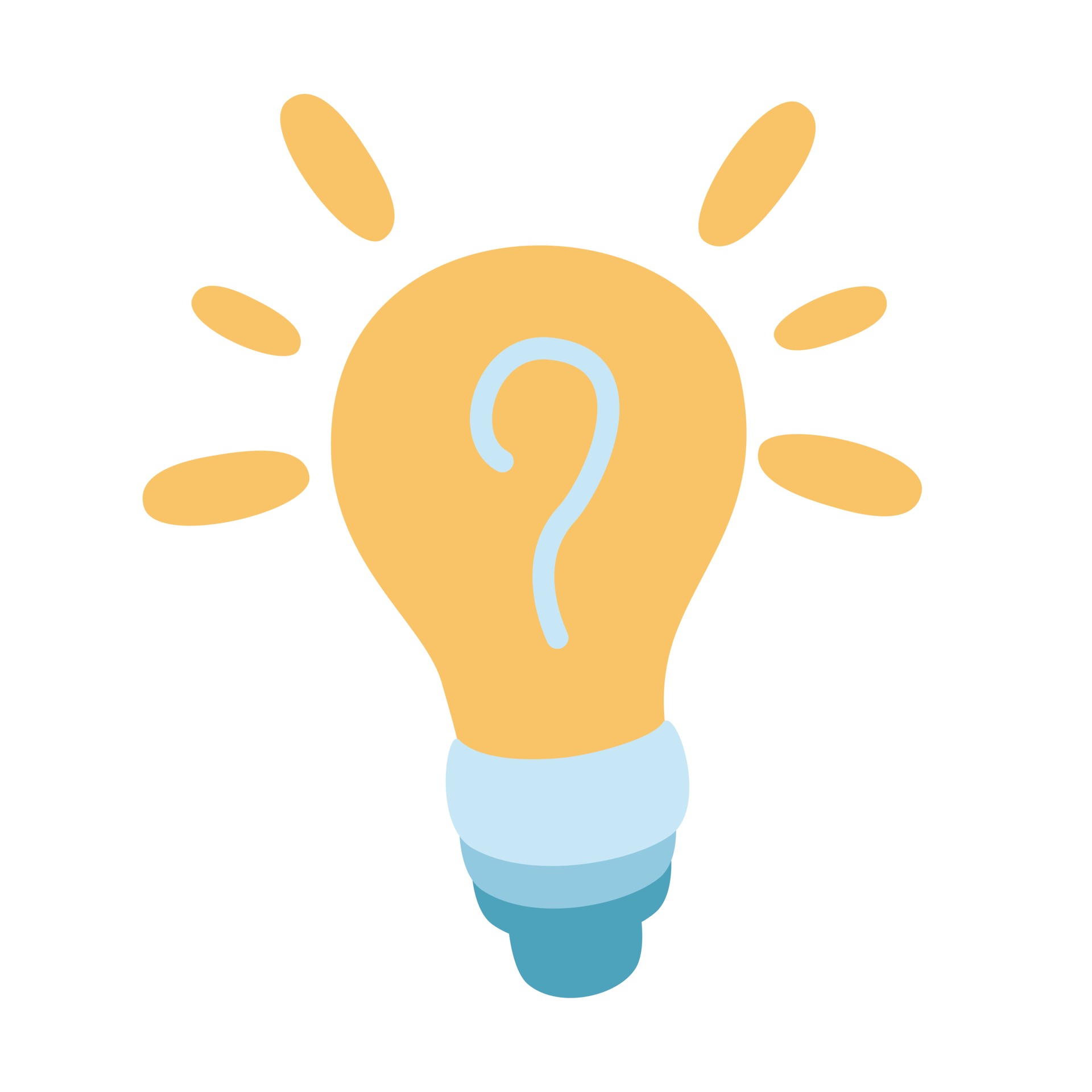 Light bulb lamp icon with question mark inside Hint symbol Problem ... Light bulb lamp icon with question mark inside Hint symbol Problem ...