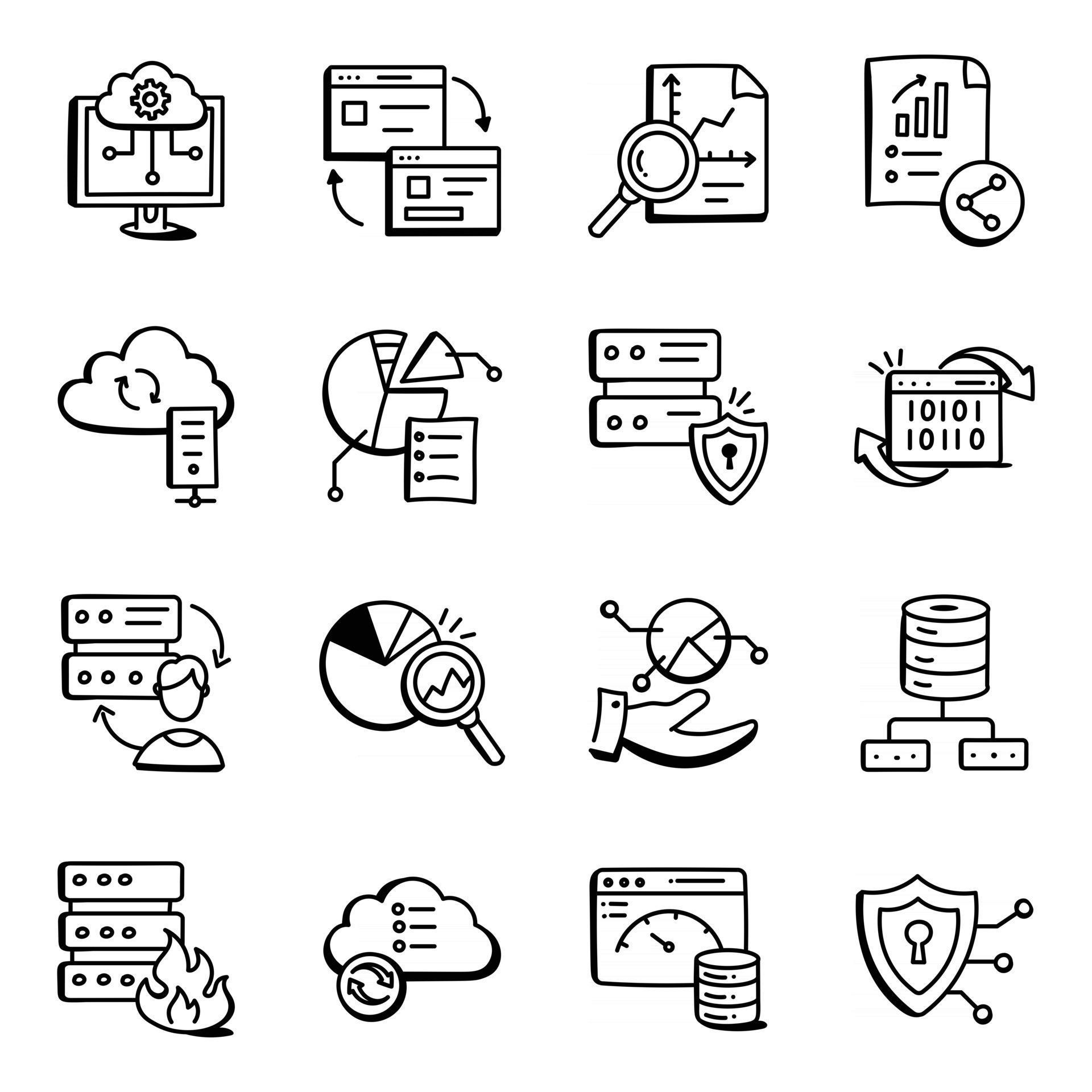 Set of Business and Data 2517994 Vector Art at Vecteezy