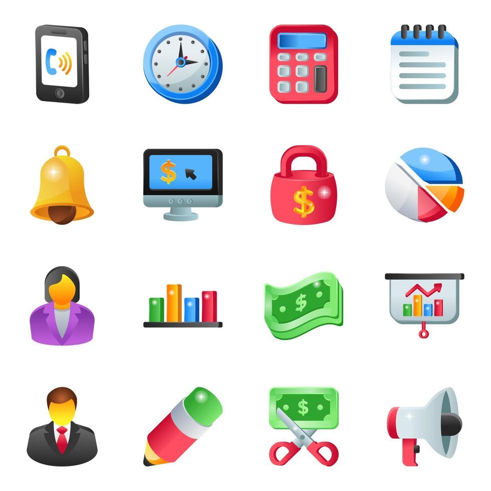 Set of Business 2520524 Vector Art at Vecteezy