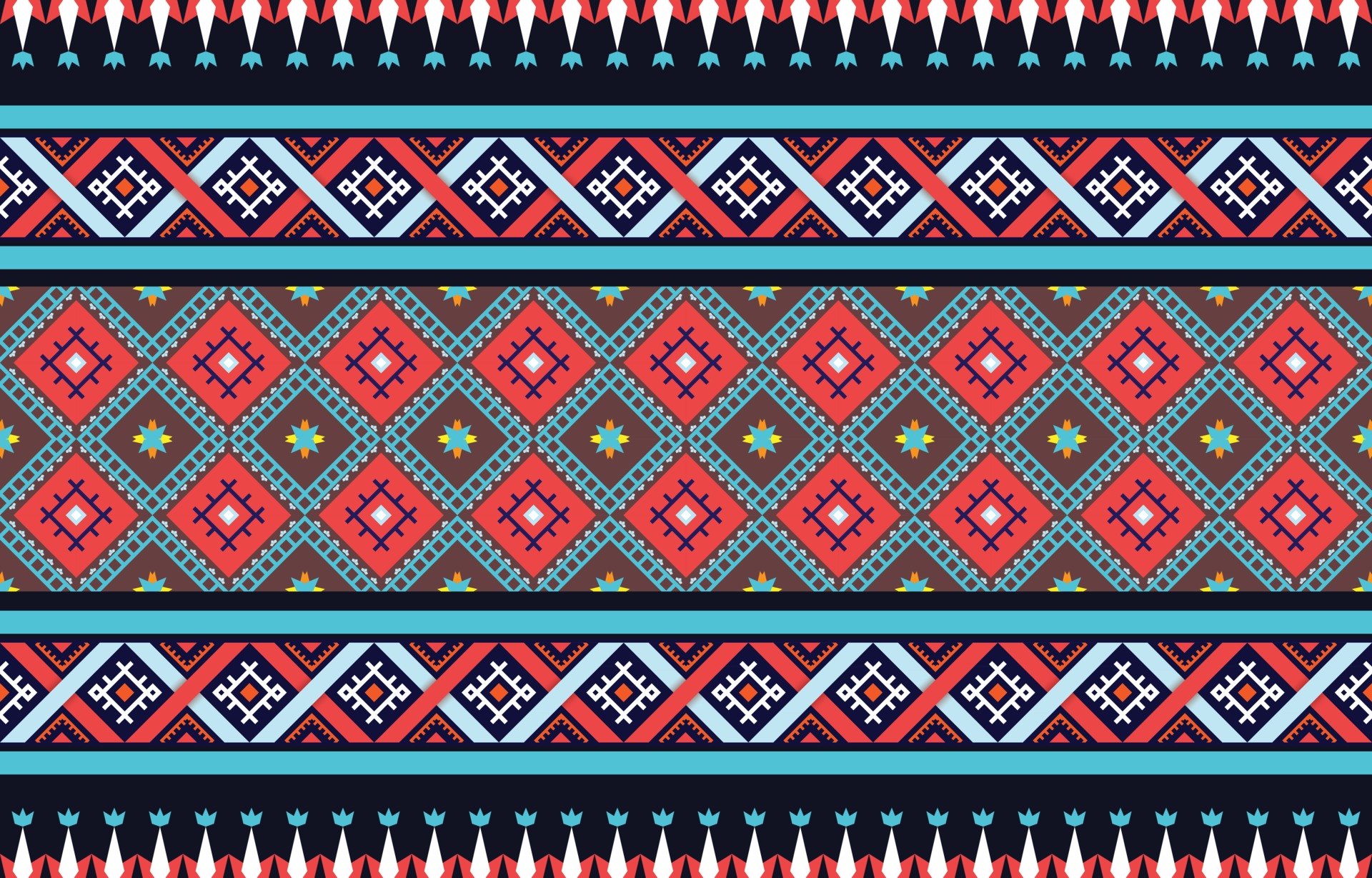 Abstract ethnic geometric pattern design for background or wallpaper ...