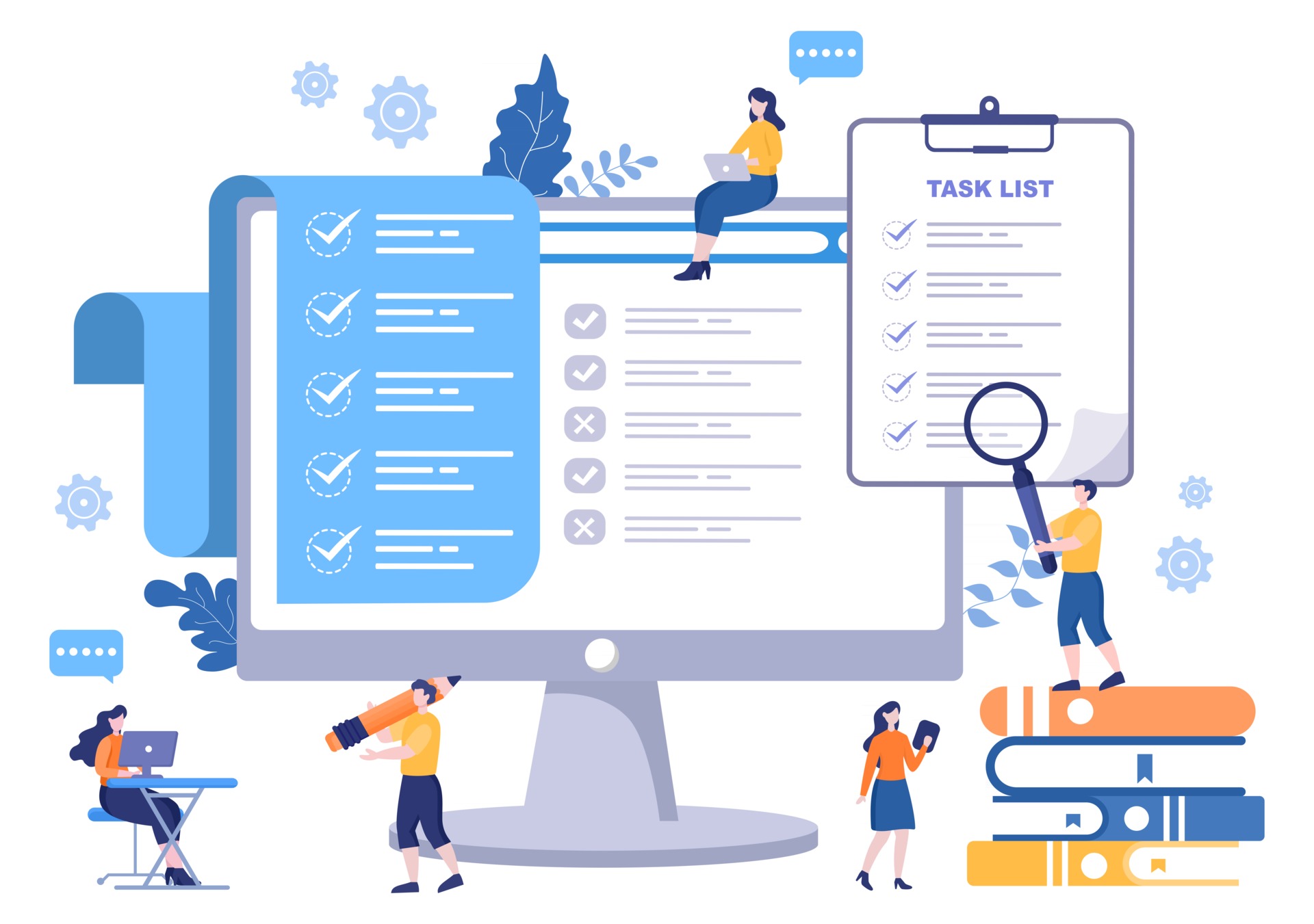 Task List Vector Illustration 2531066 Vector Art at Vecteezy