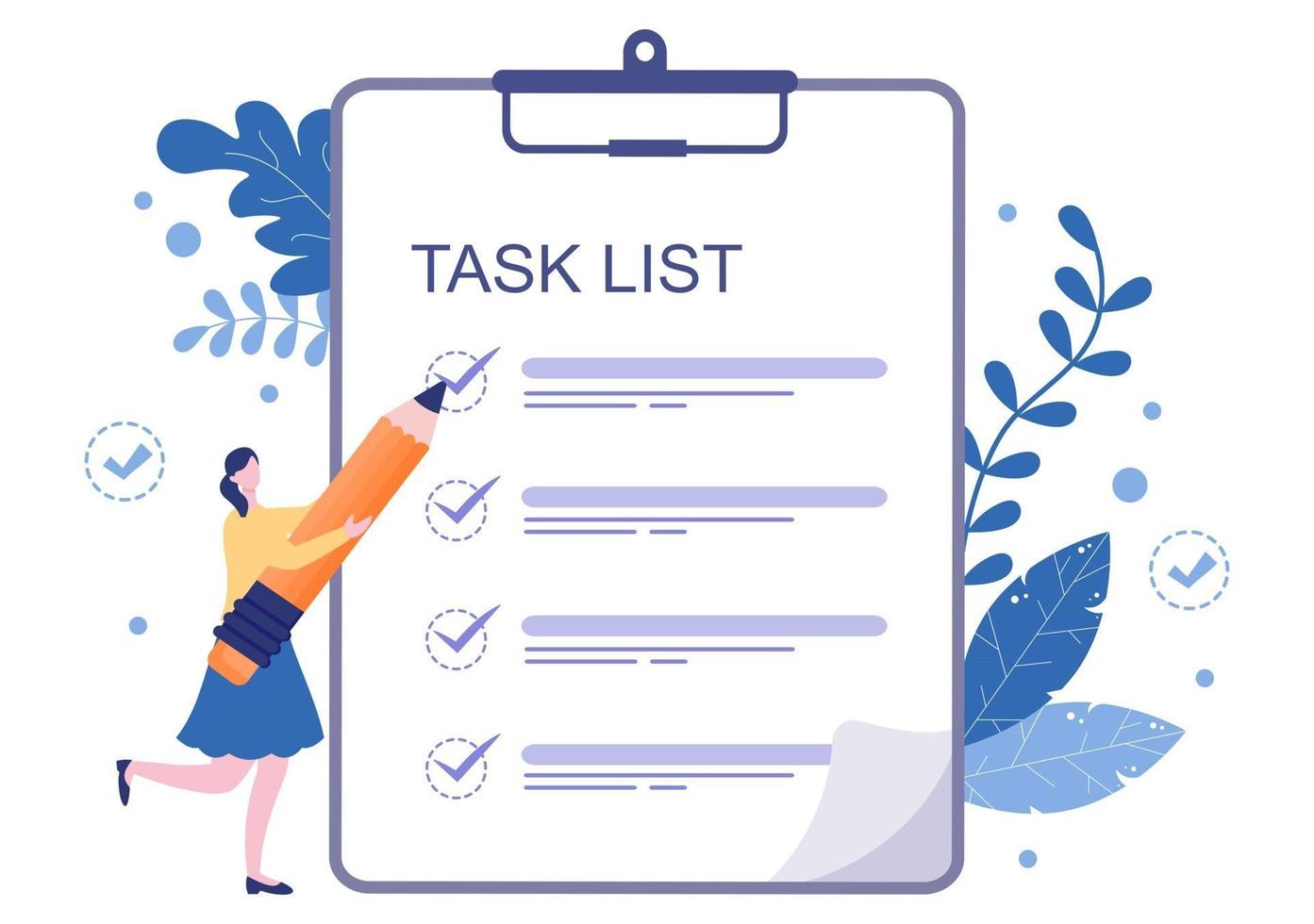 Task List Vector Illustration 2531100 Vector Art at Vecteezy Task List Vector Illustration 2531100 Vector Art at Vecteezy