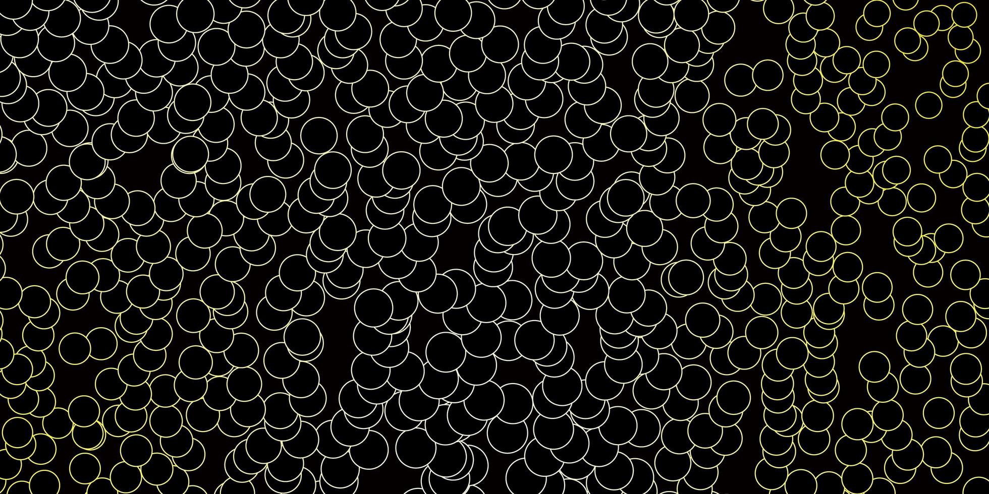 Dark Yellow Vector Layout With Circle Shapes Abstract Colorful Disks On Simple Gradient