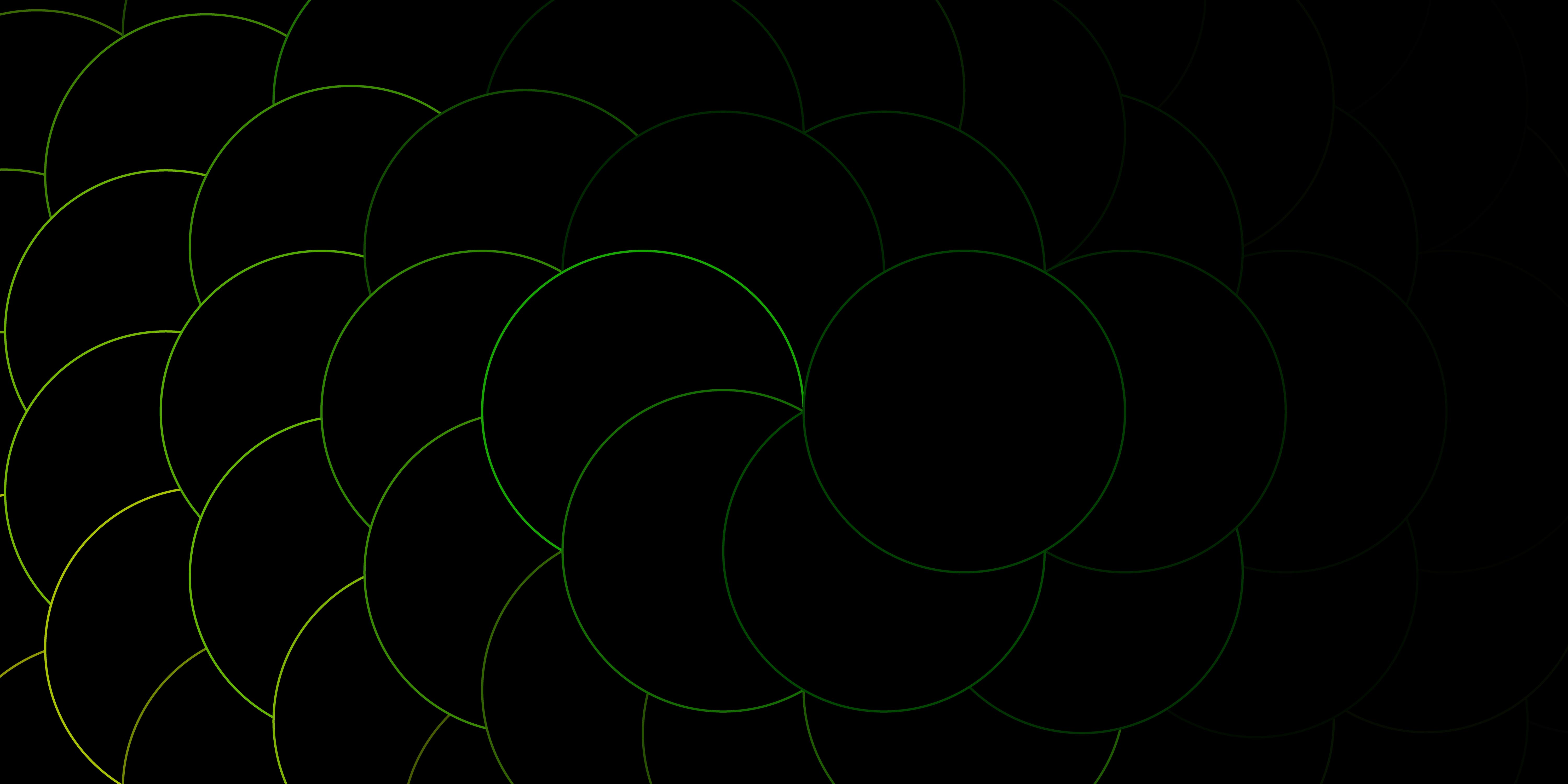 Dark Green Yellow Vector Texture With Circles Abstract Colorful Disks On Simple Gradient