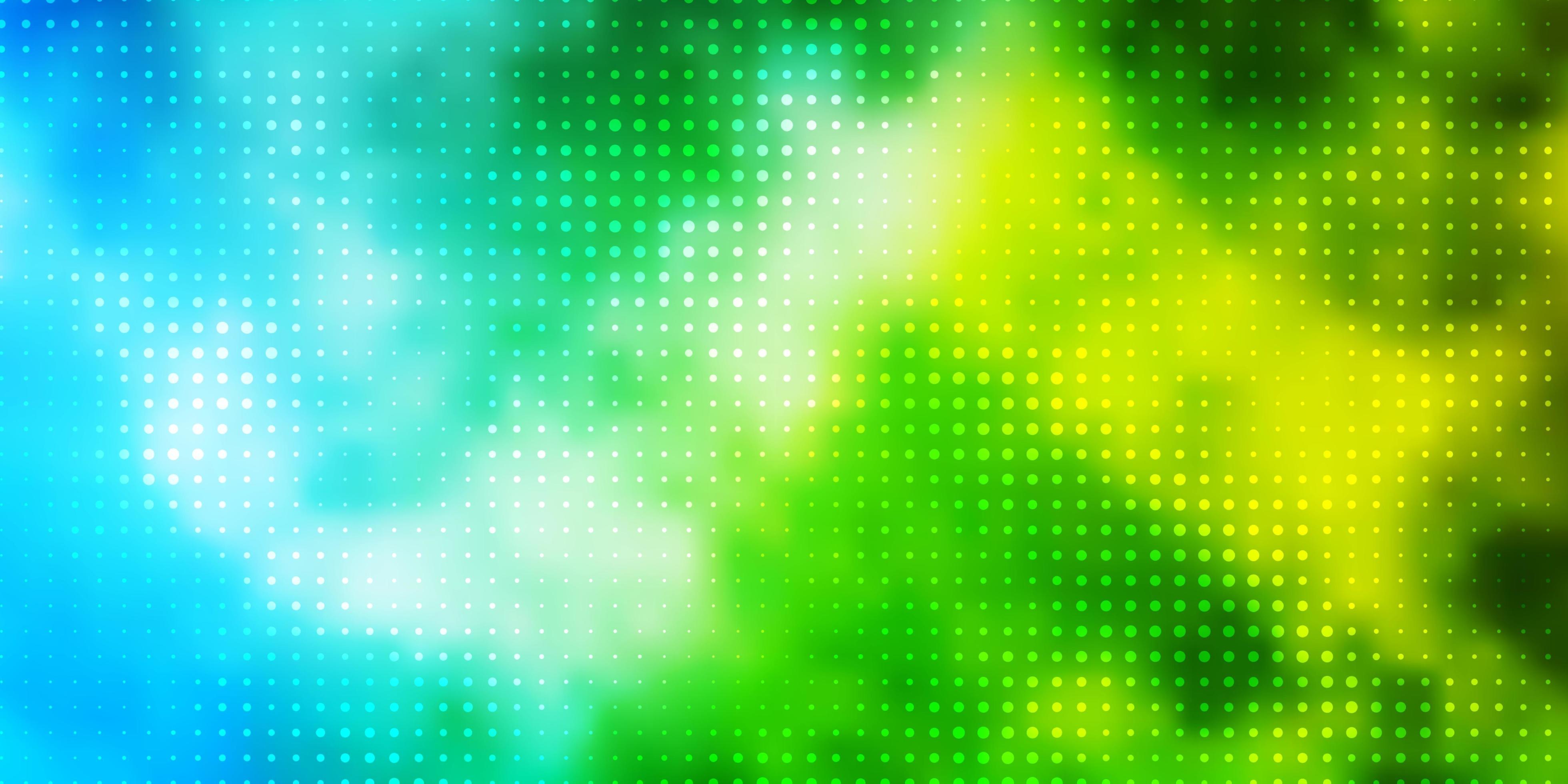 Light Blue Green Vector Pattern With Spheres Abstract Illustration With