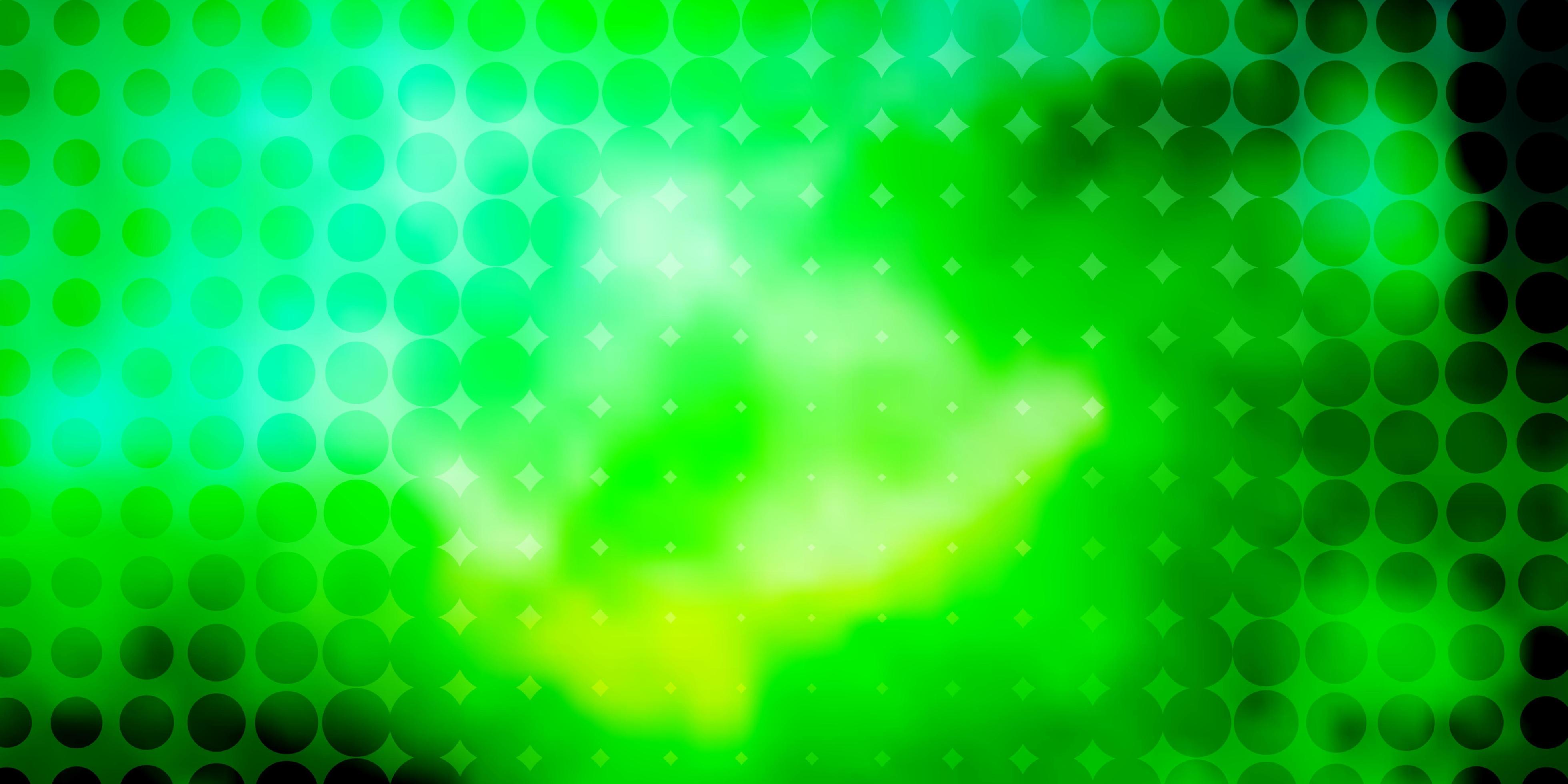 Fondo De Vector Verde Azul Claro Con Ilustración De Círculos Con Un