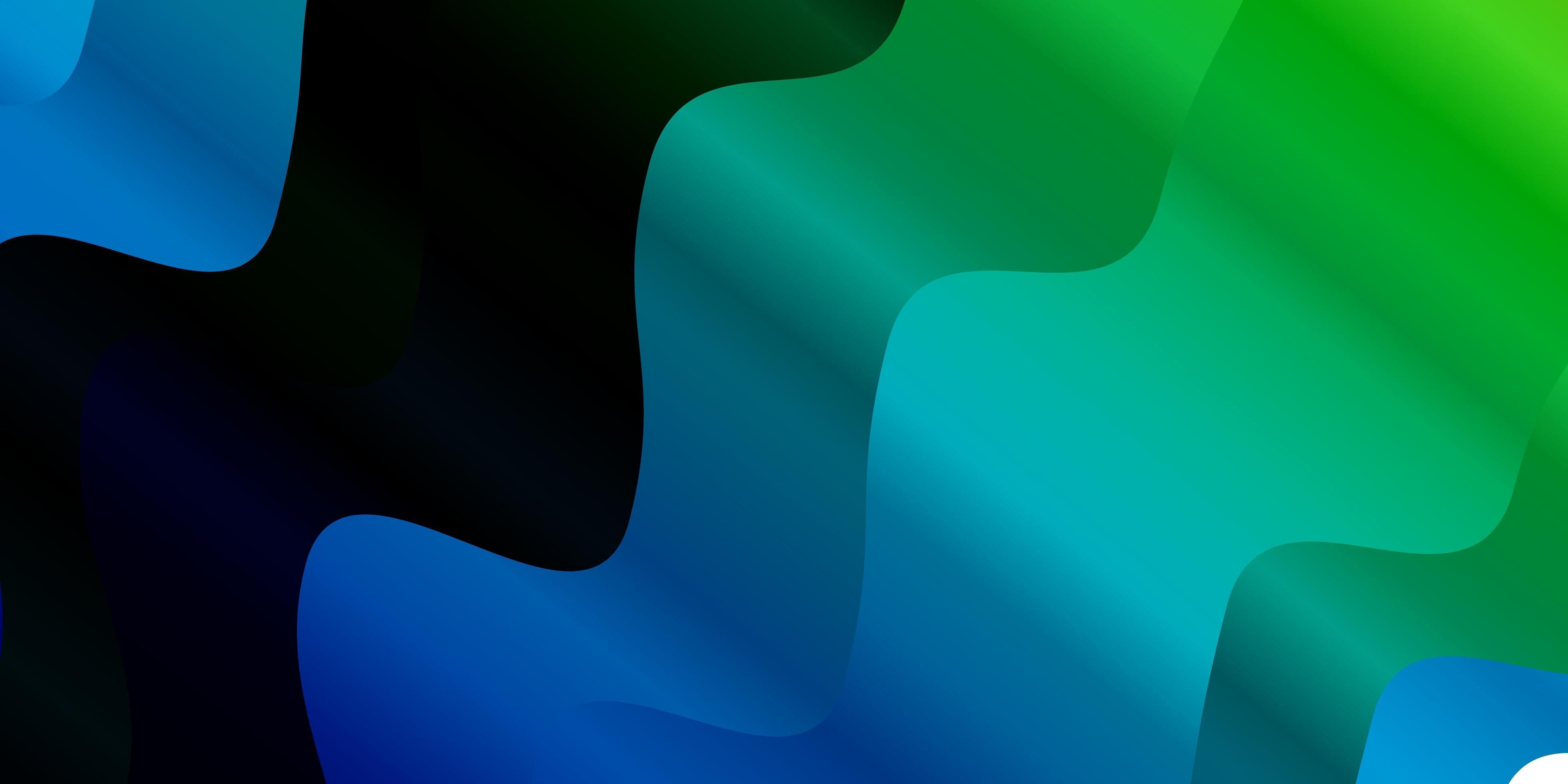 Light Blue Green Vector Pattern With Lines Illustration In Abstract Style With Gradient Curved