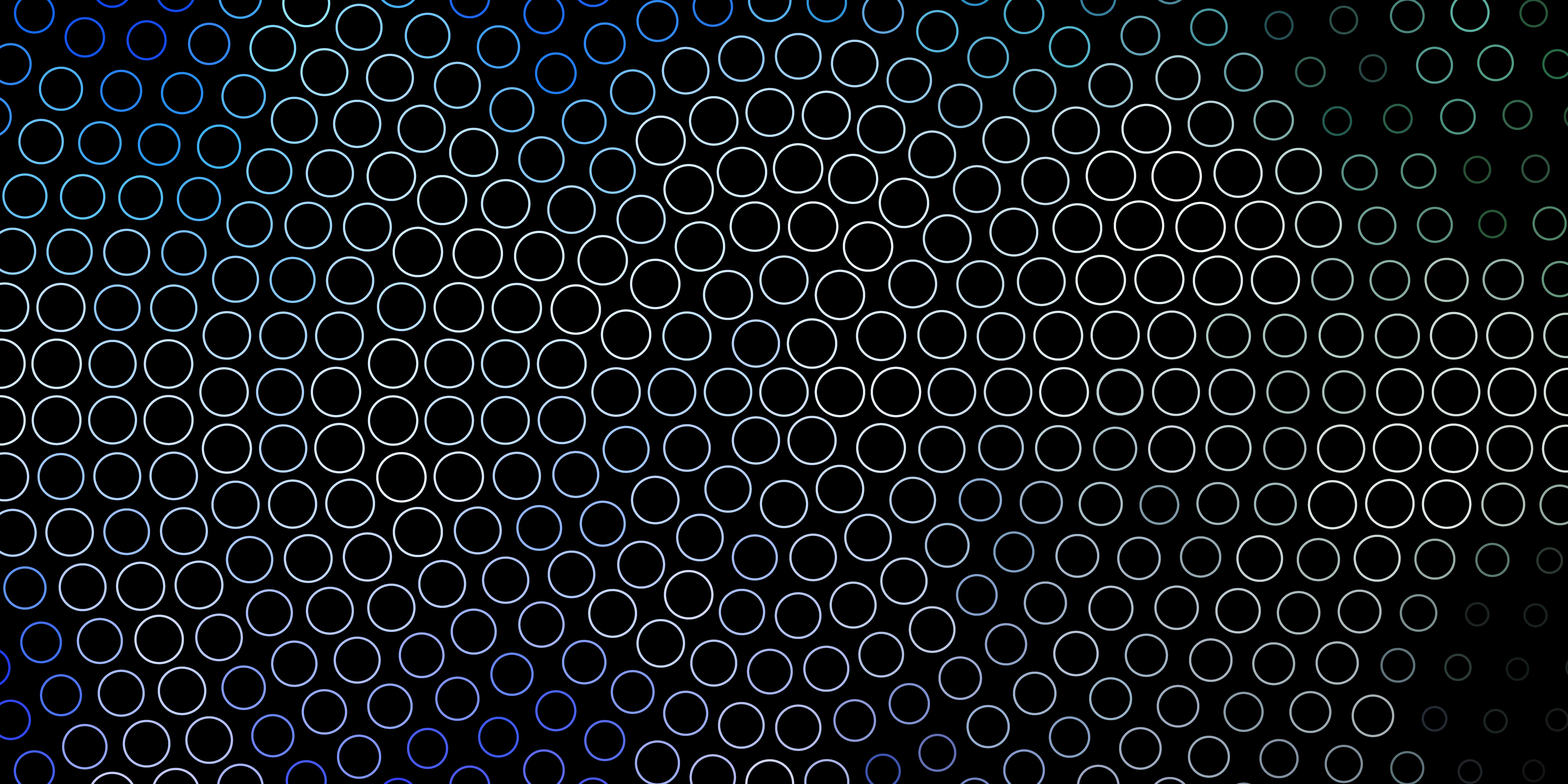 Dark Blue Vector Pattern With Circles Abstract Colorful Disks On Simple Gradient Background
