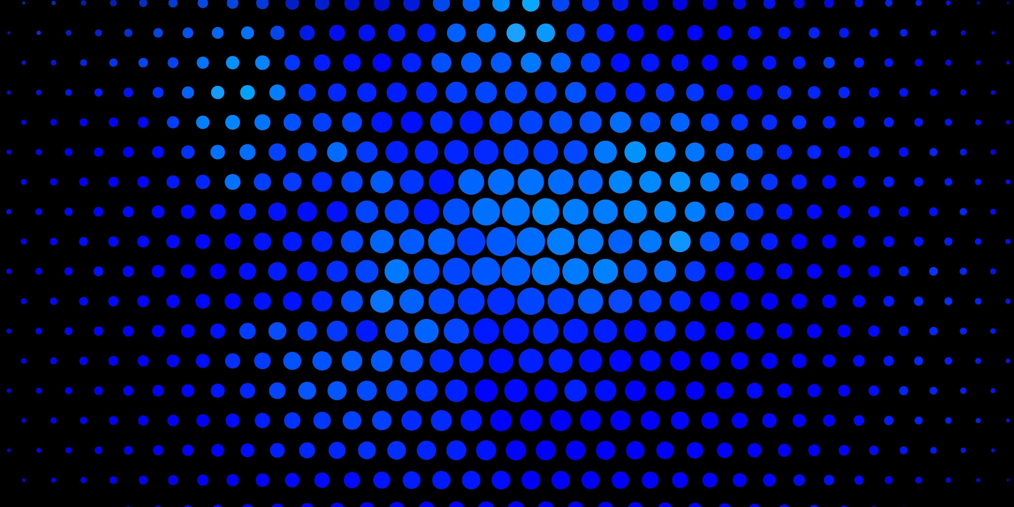 Dark Blue Vector Background With Circles Abstract Colorful Disks On Simple Gradient Background