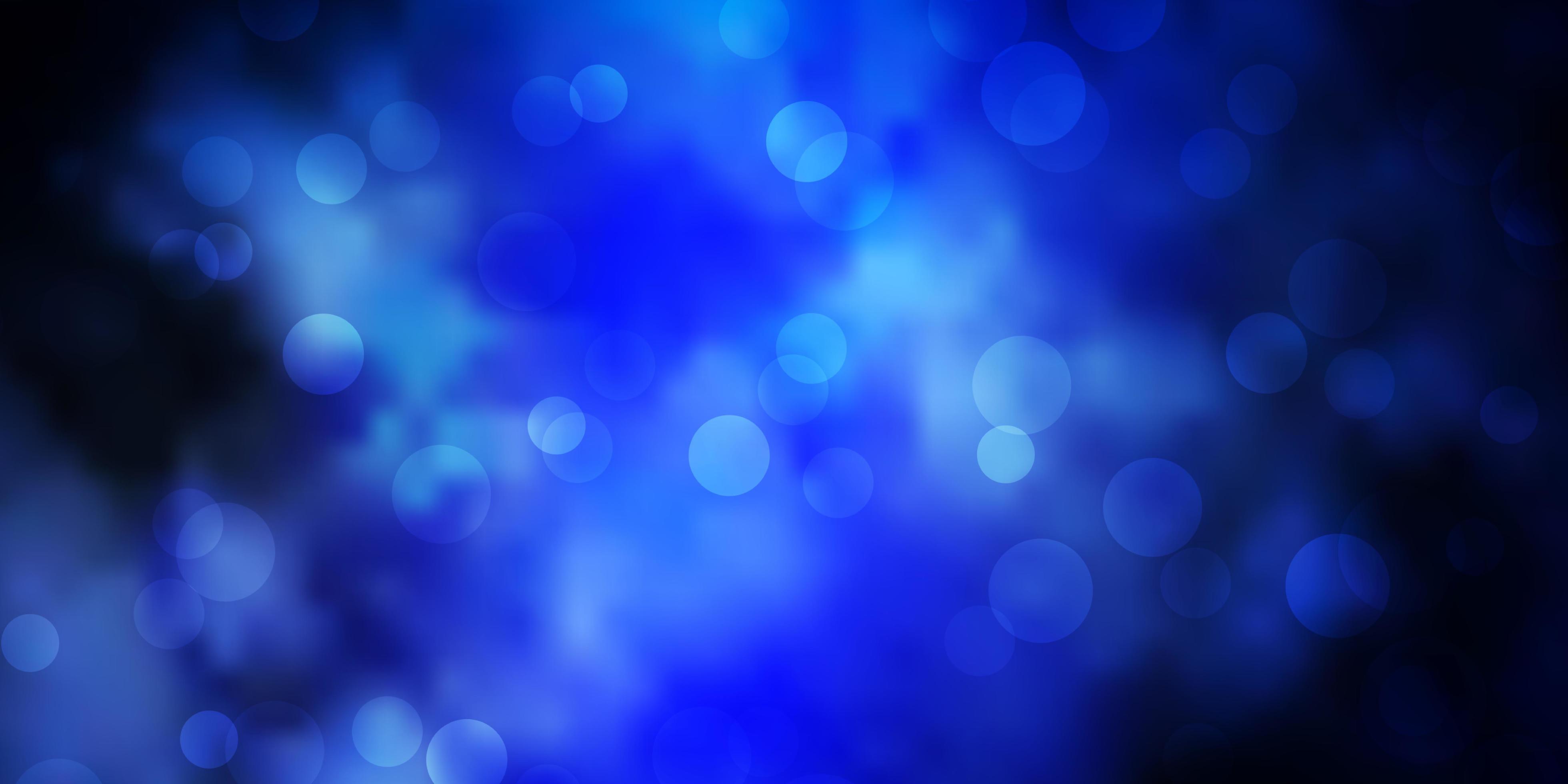 Dark Blue Vector Background With Spots Abstract Colorful Disks On Simple Gradient Background