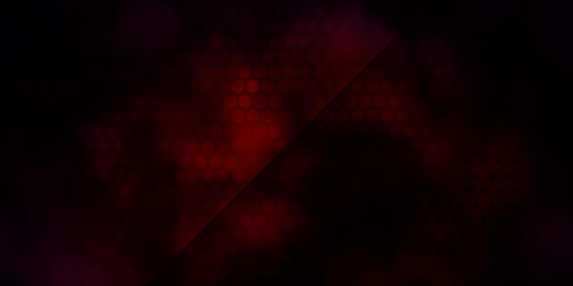 Dark Red Vector Pattern With Circles Abstract Decorative Design In Gradient Style With Bubbles