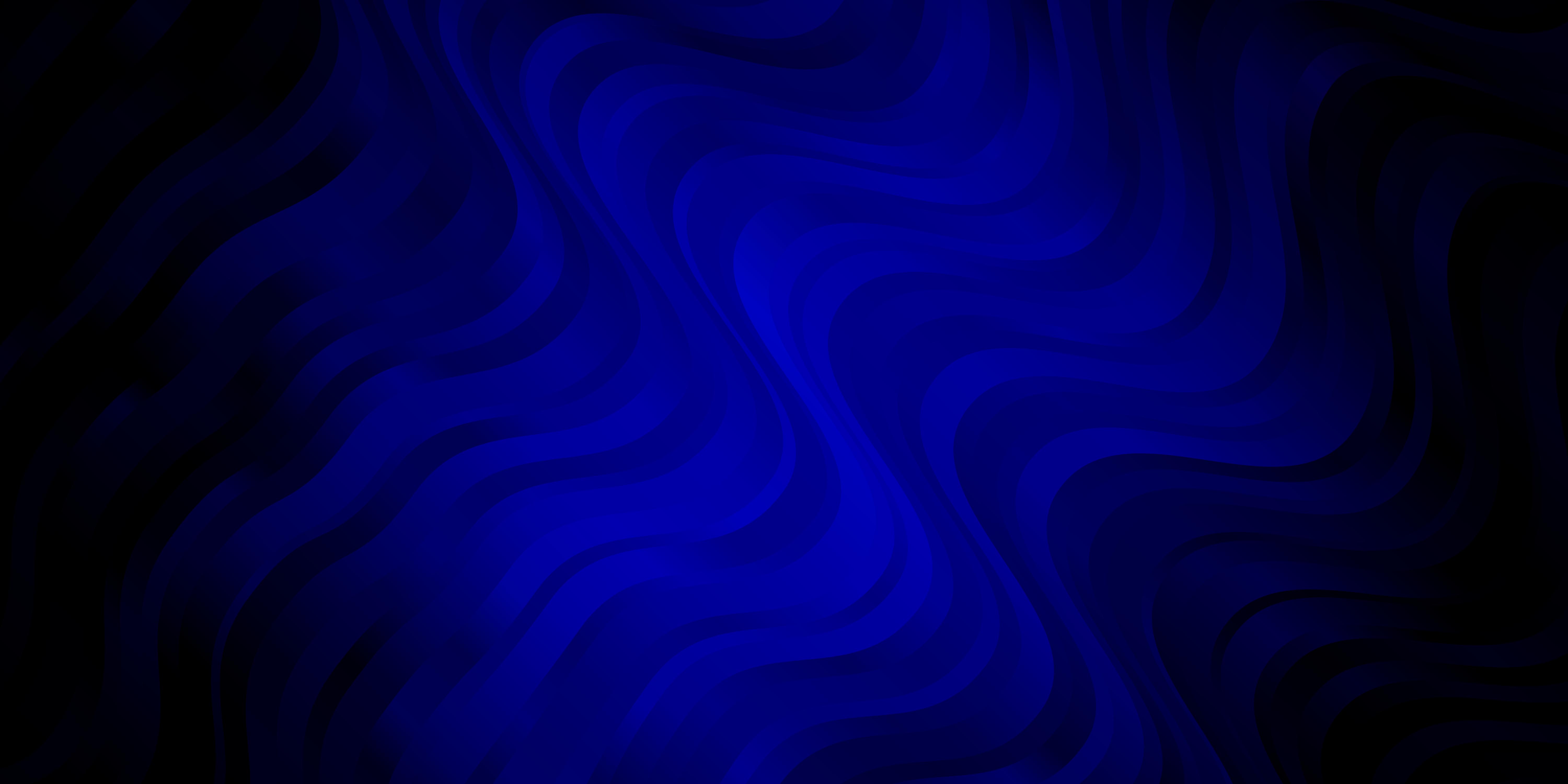 Dark Blue Vector Background With Wry Lines Colorful Geometric Sample With Gradient Curves