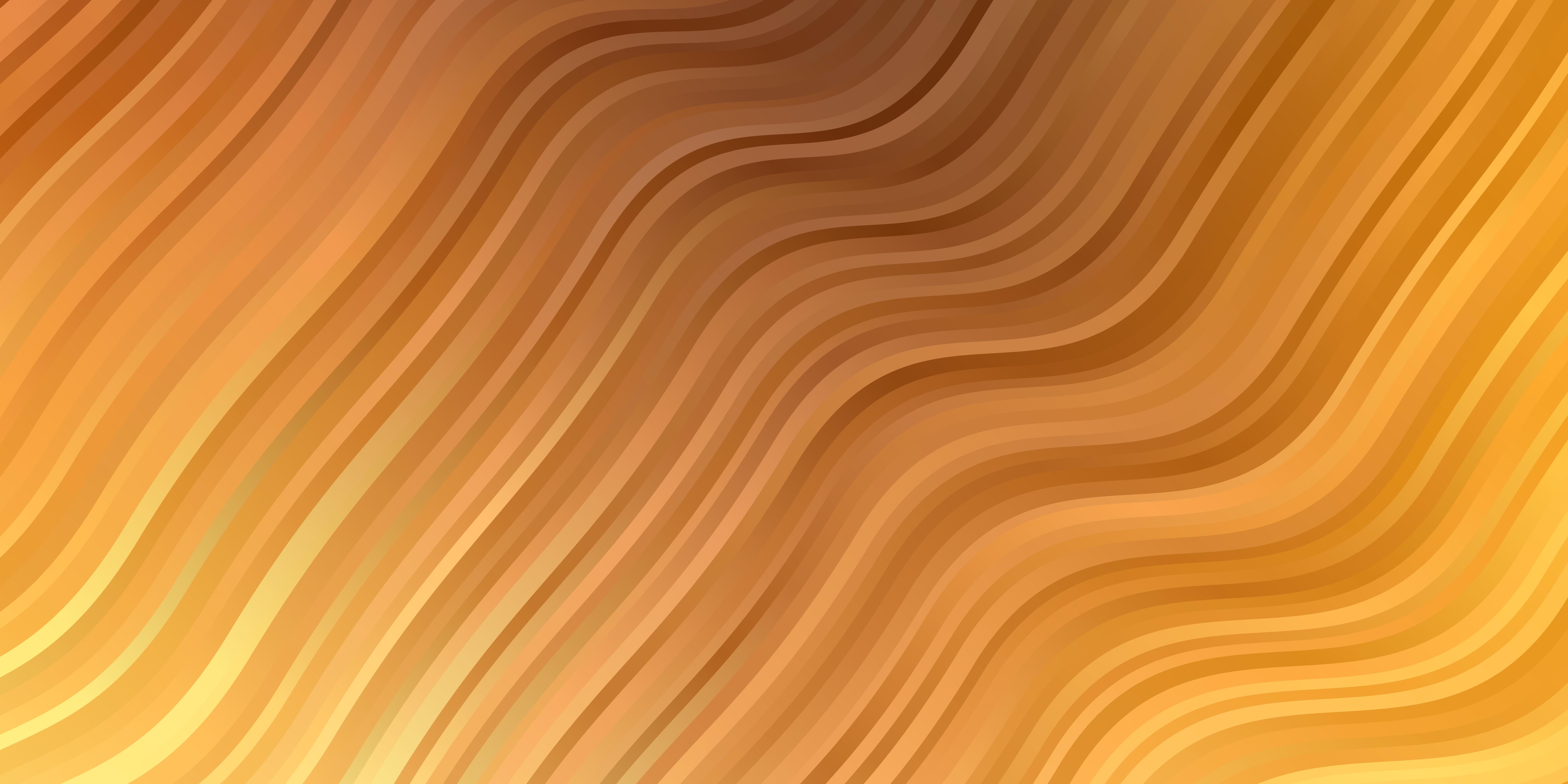 Light Orange Vector Layout With Circular Arc Abstract Gradient Illustration With Wry Lines