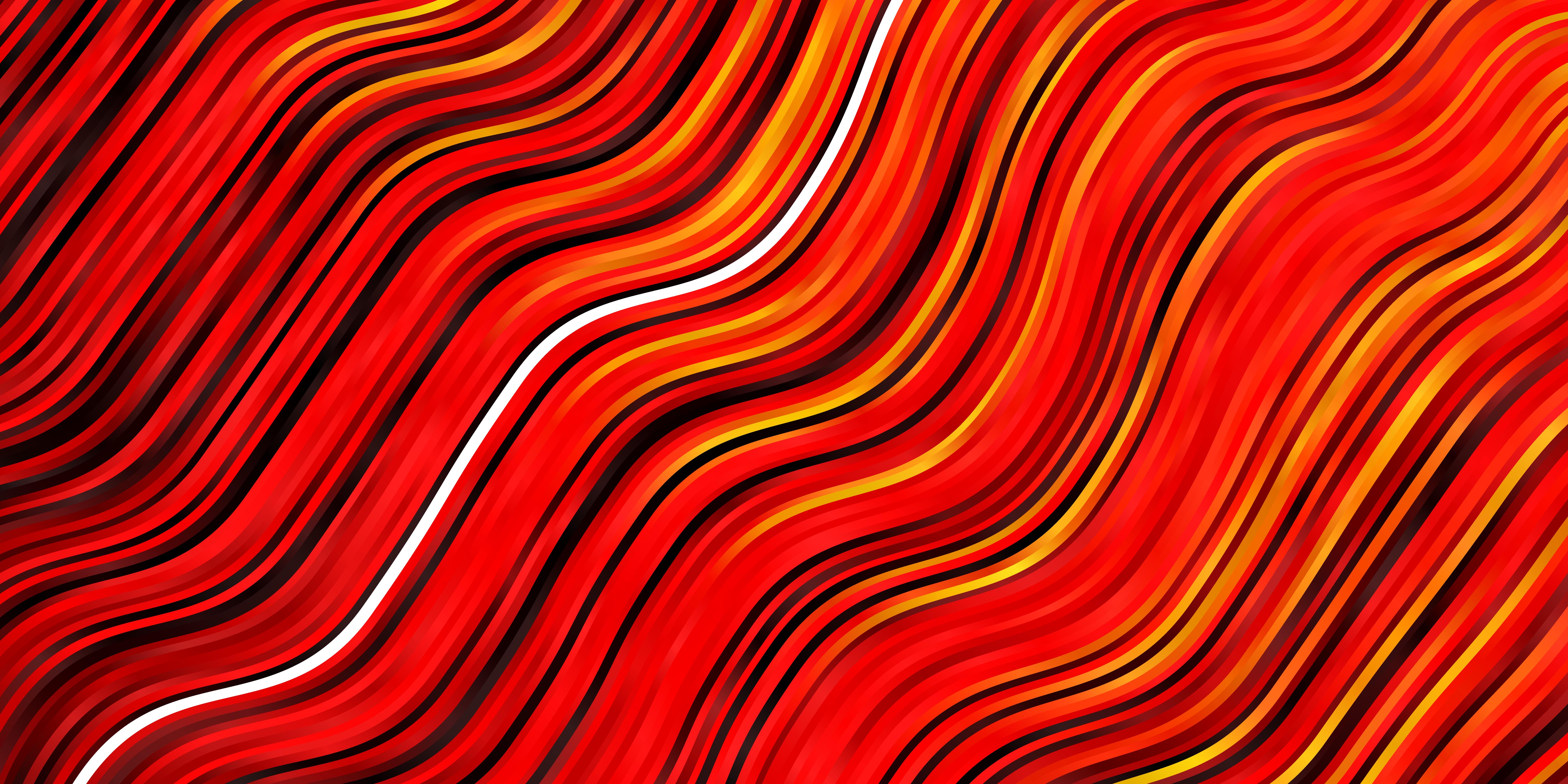 Dark Orange Vector Texture With Curves Abstract Illustration With Bandy Gradient Lines Smart