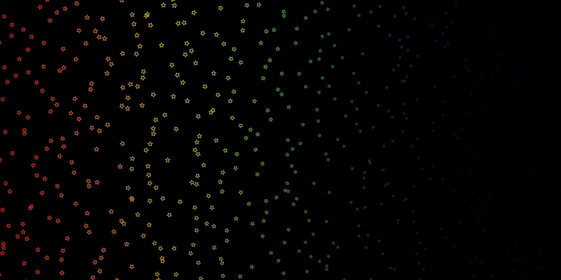 Dark Multicolor Vector Pattern With Abstract Stars Colorful Illustration In Abstract Style With