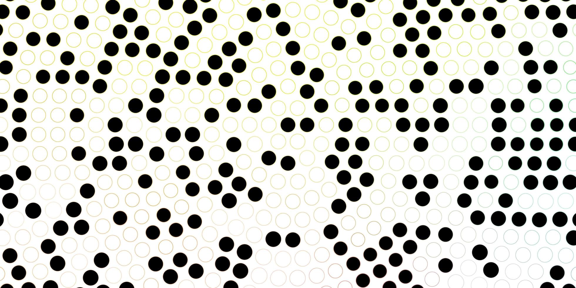 Dark Green Red Vector Texture With Disks Glitter Abstract Illustration With Colorful Drops