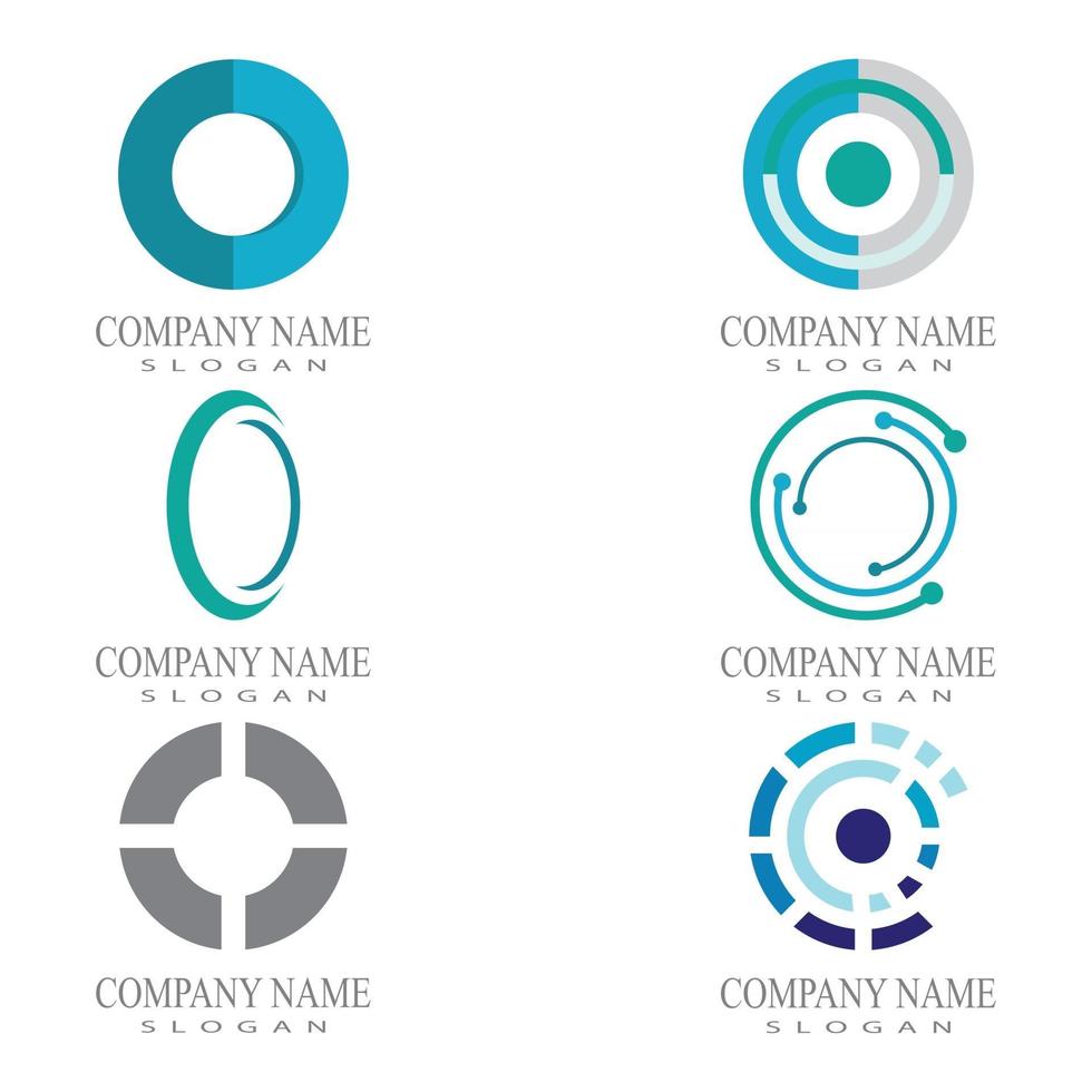 Circle vector flat design template 2537524 Vector Art at Vecteezy