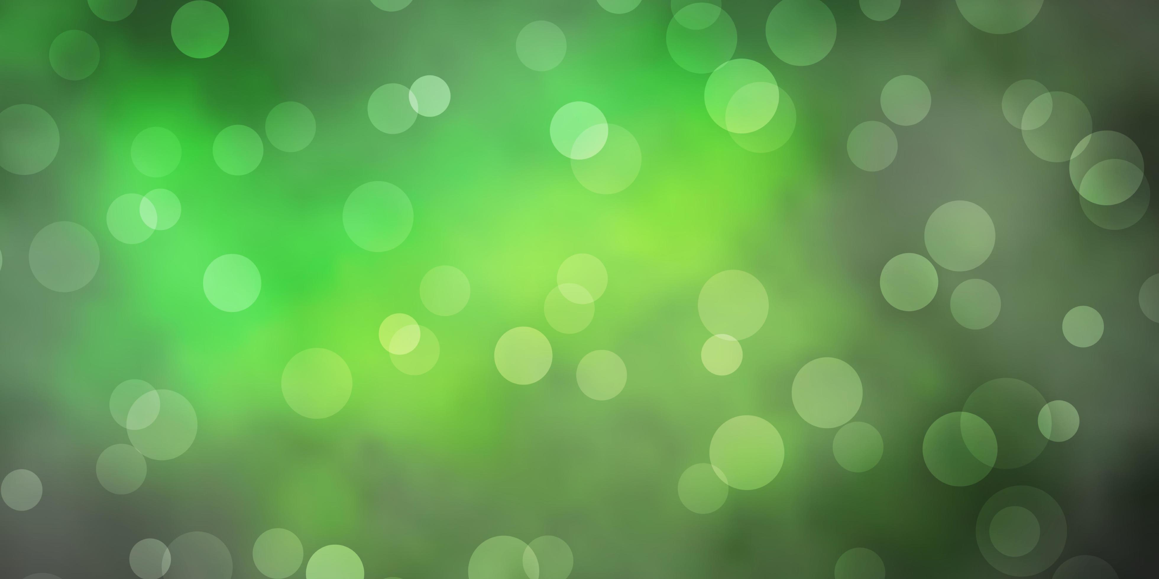 Dark Green Vector Background With Circles Modern Abstract Illustration With Colorful Circle