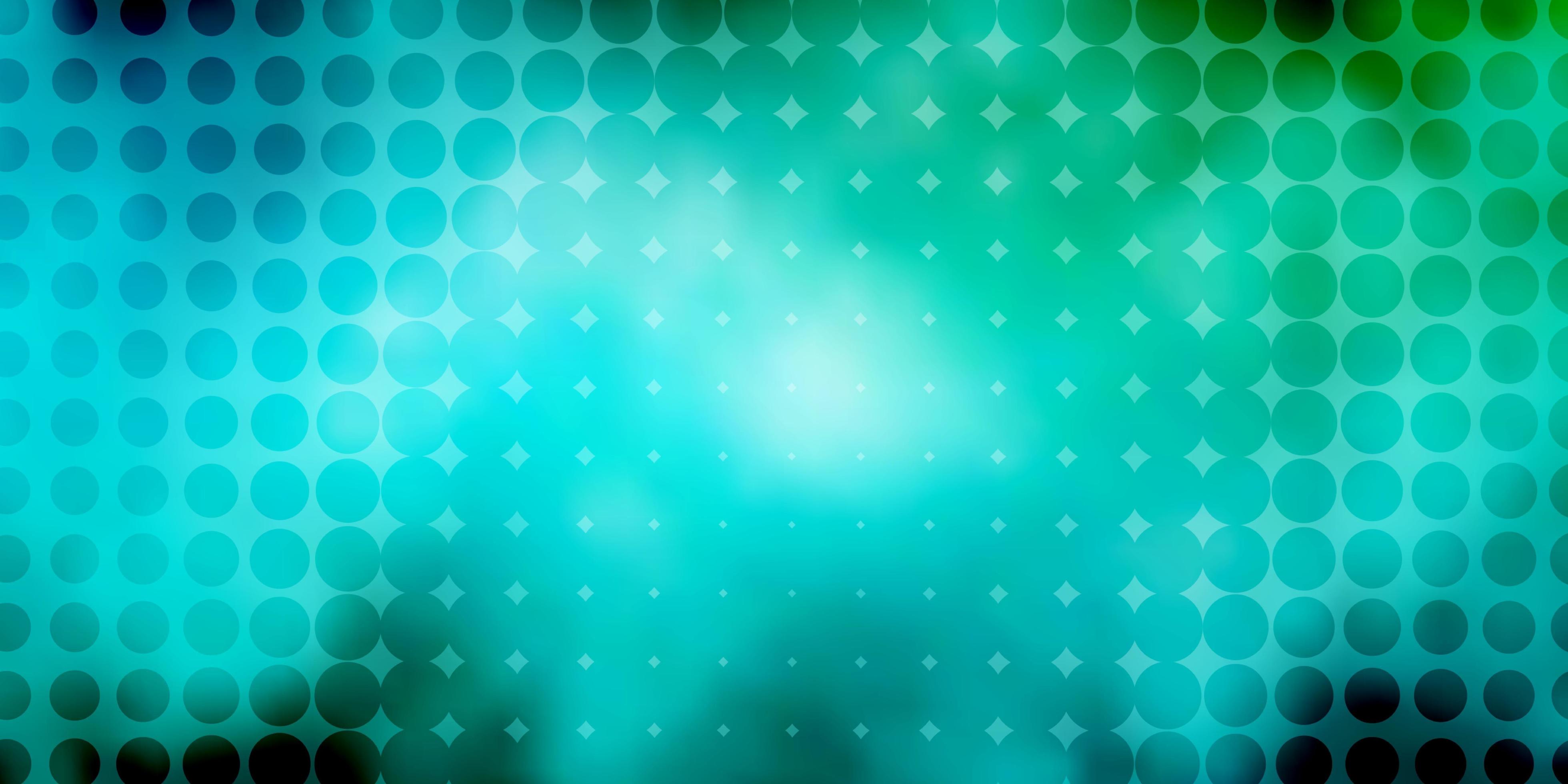 Fondo De Vector Verde Azul Claro Con Círculos Ilustración Abstracta De