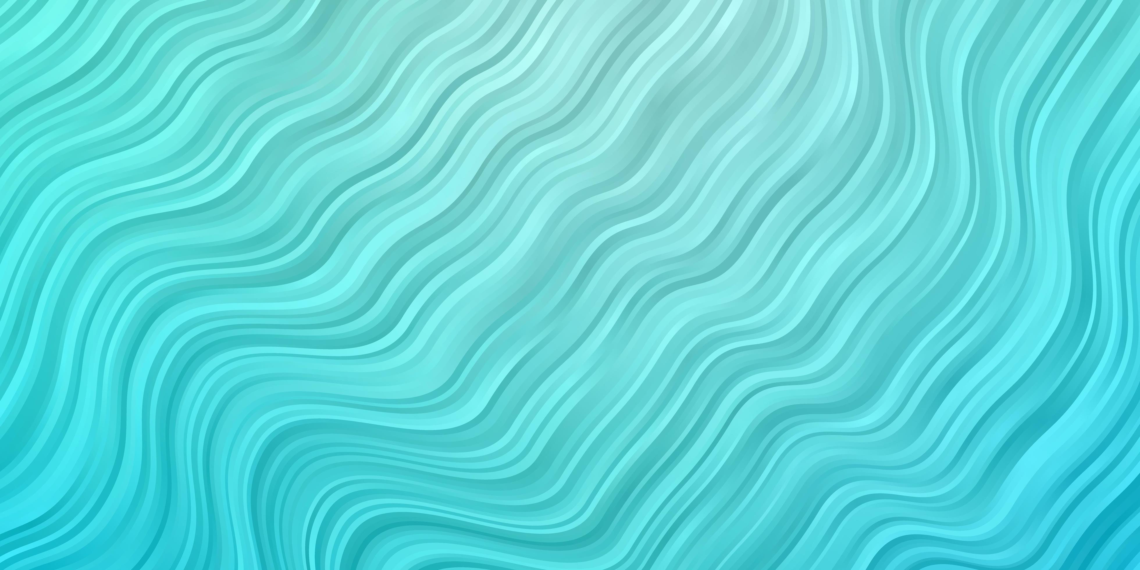 Plantilla De Vector Verde Azul Claro Con Líneas Curvas Ilustración