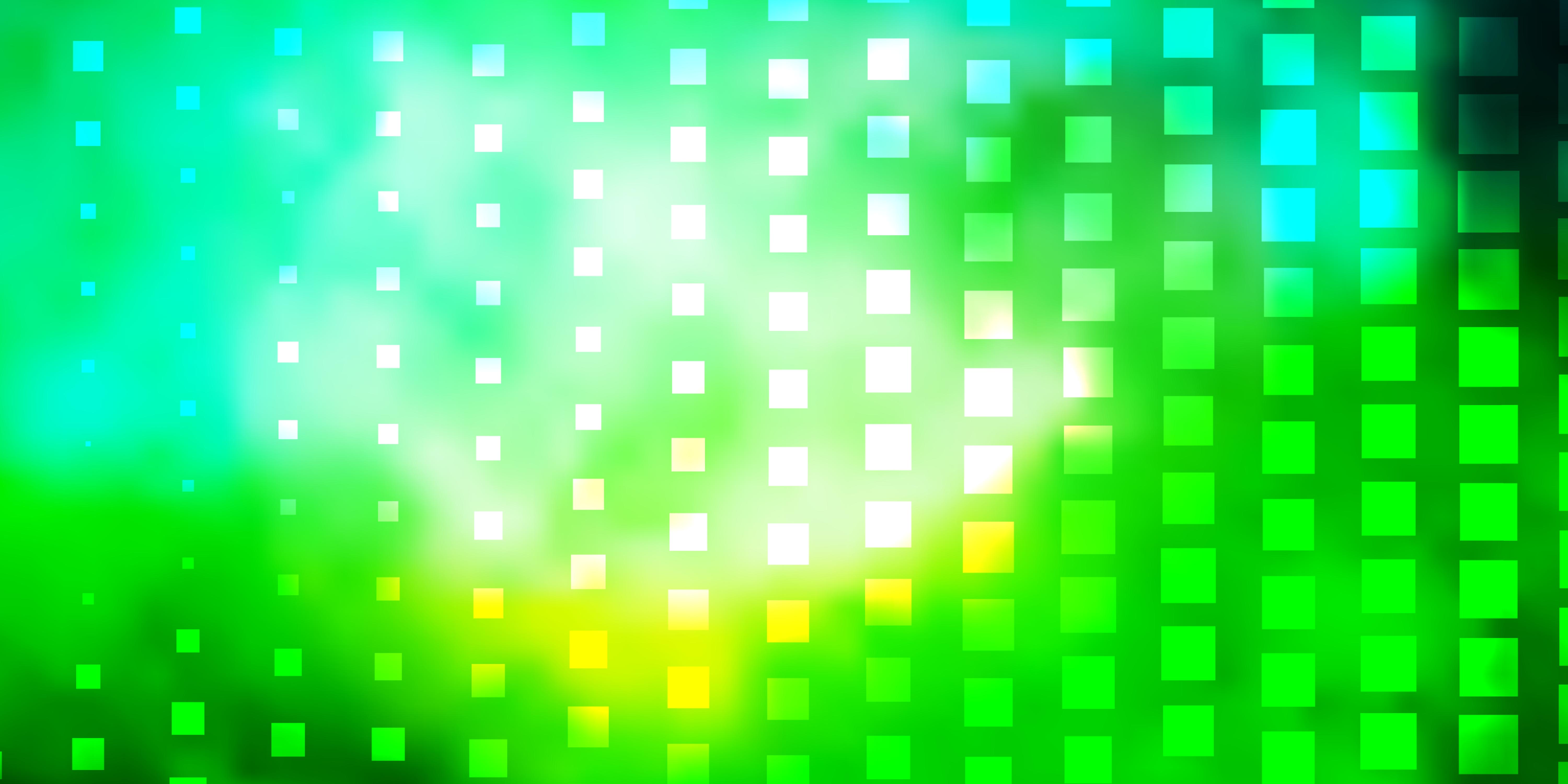 Light Blue Green Vector Pattern In Square Style New Abstract