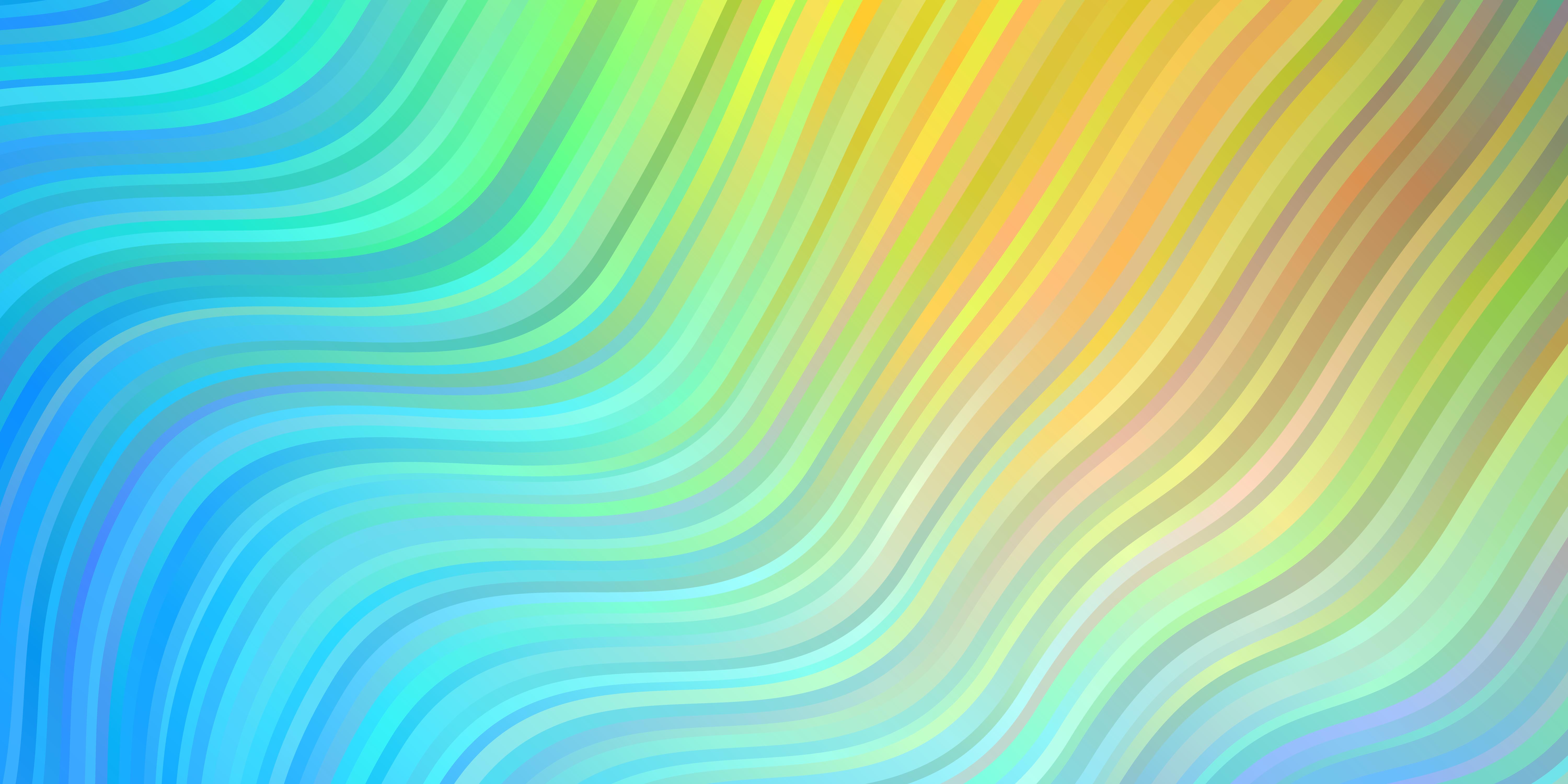 Light Blue Green Vector Background With Lines Colorful Geometric Sample With Gradient Curves