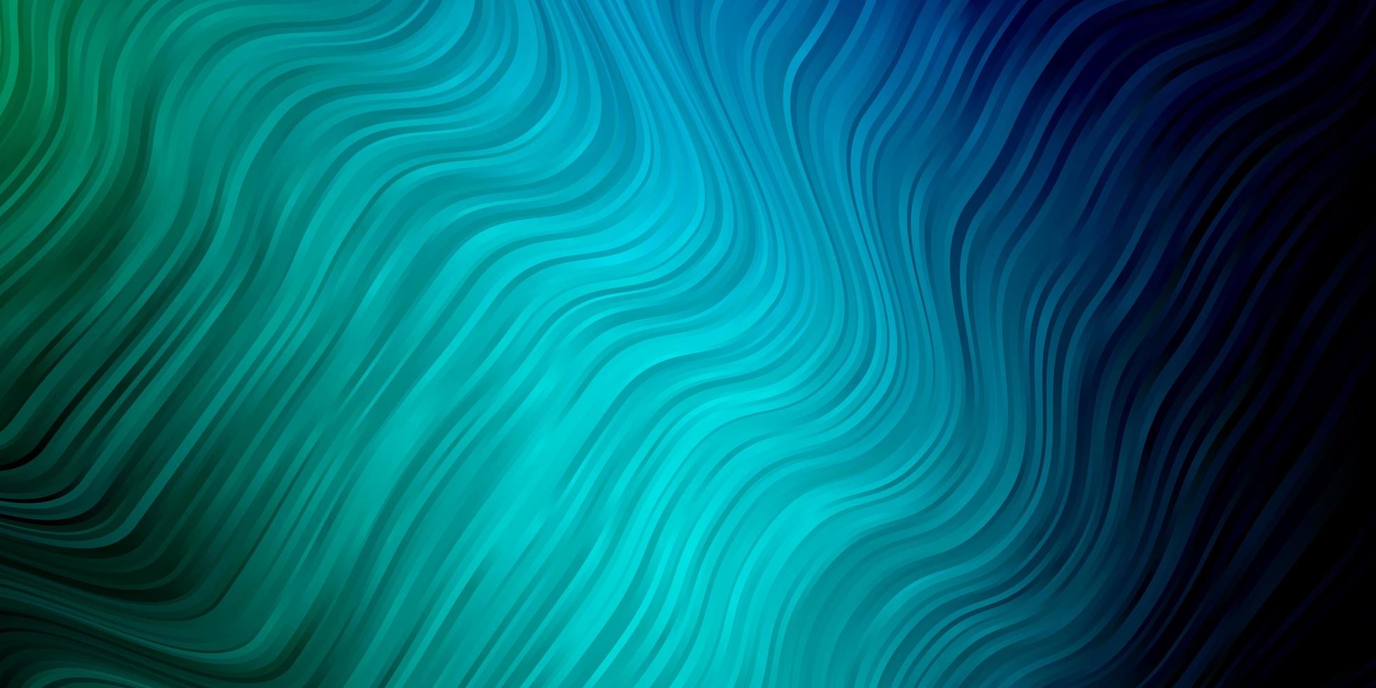Light Blue Green Vector Template With Wry Lines Colorful Geometric Sample With Gradient Curves