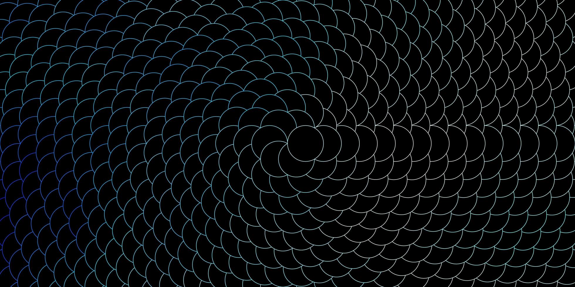 Dark Blue Vector Pattern With Circles Abstract Decorative Design In Gradient Style With Bubbles